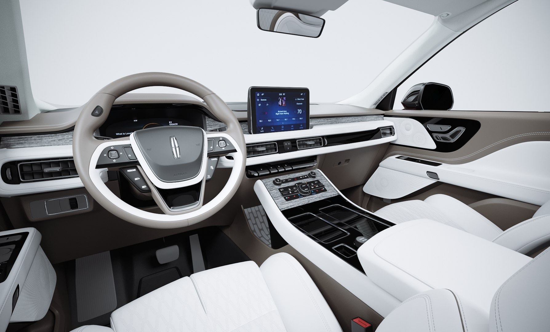 3D 2020 aviator interior car model - TurboSquid 1514856