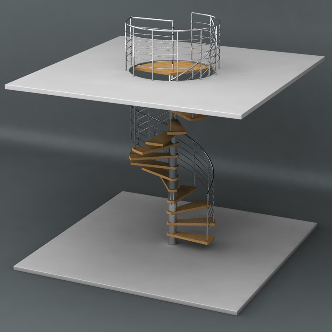 Spiral Staircase 3d Obj