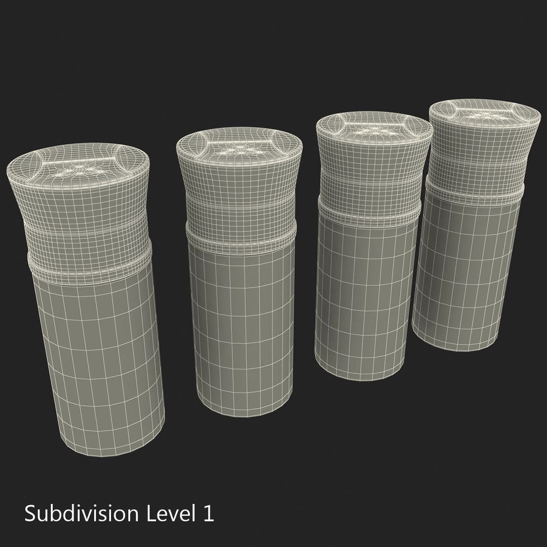 3d model spice bottles set 5