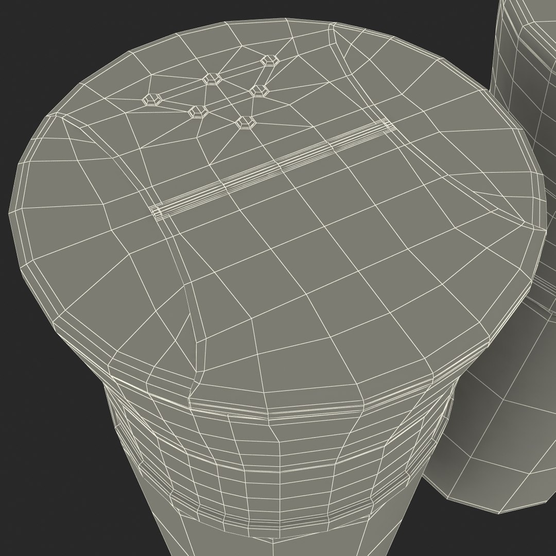 3d model spice bottles set 5