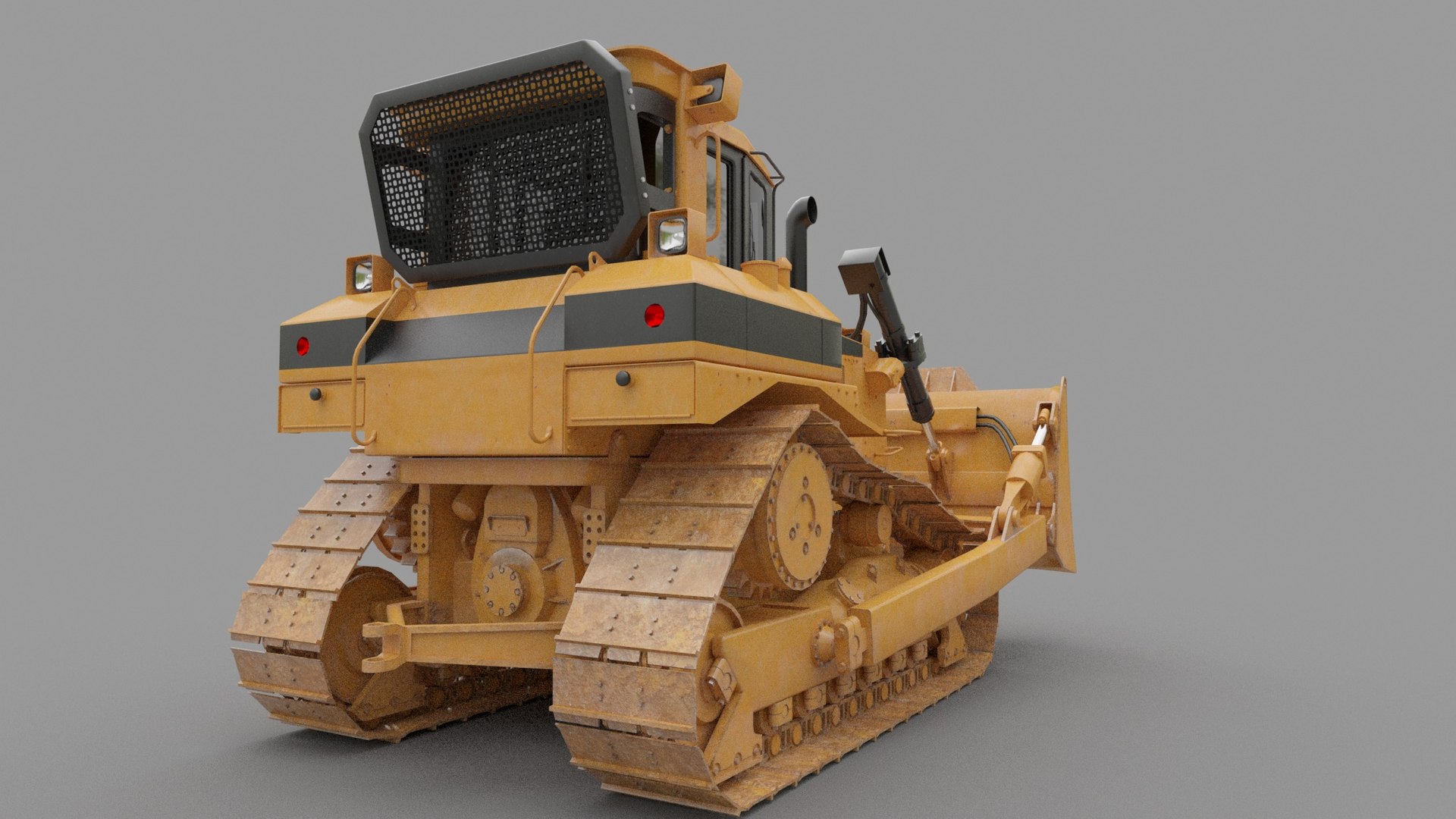 3D Heavy Bulldozer rigged model - TurboSquid 2162639