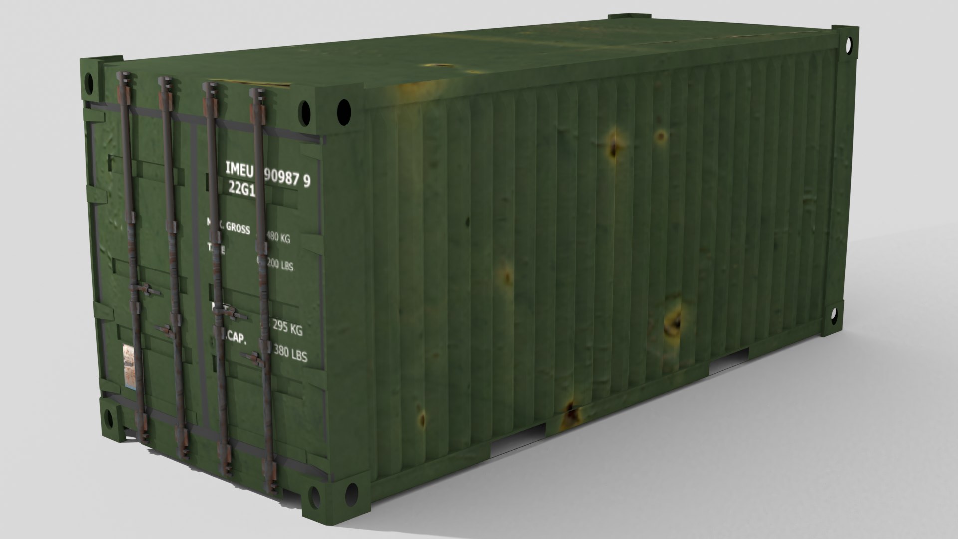 Container Green 3D - TurboSquid 1980806