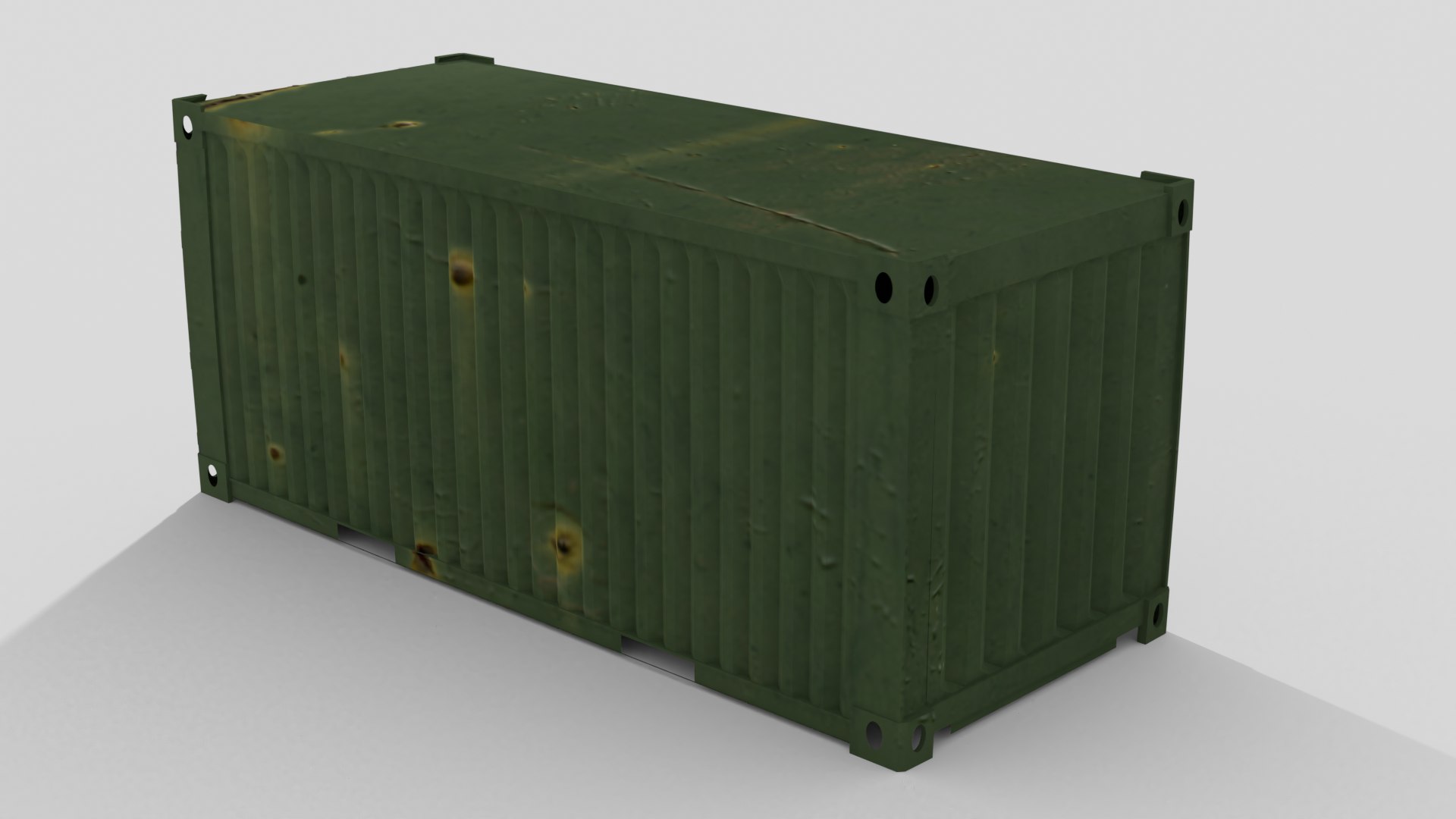 Container Green 3D - TurboSquid 1980806