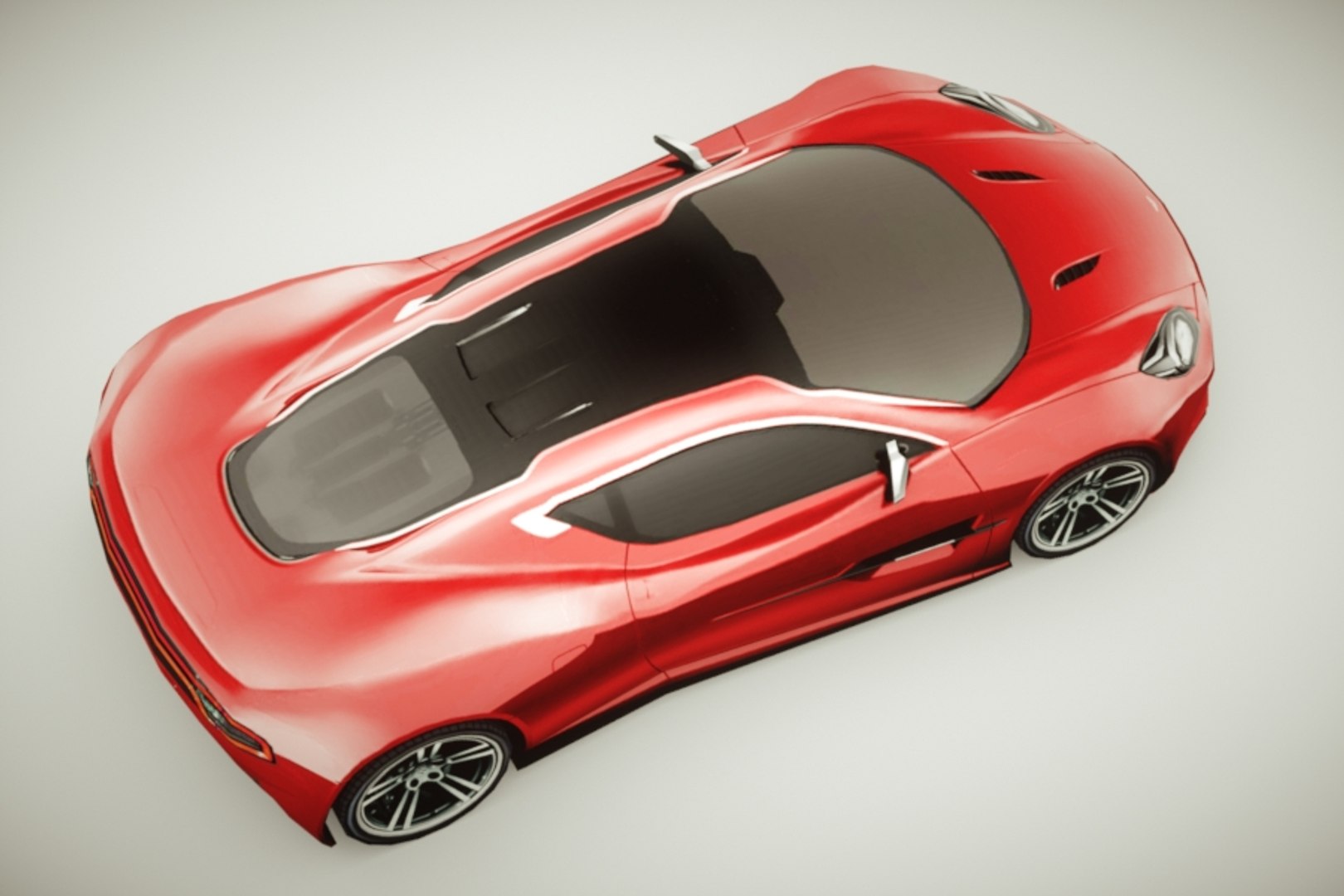 3d Generic Supercars Colors Car Model
