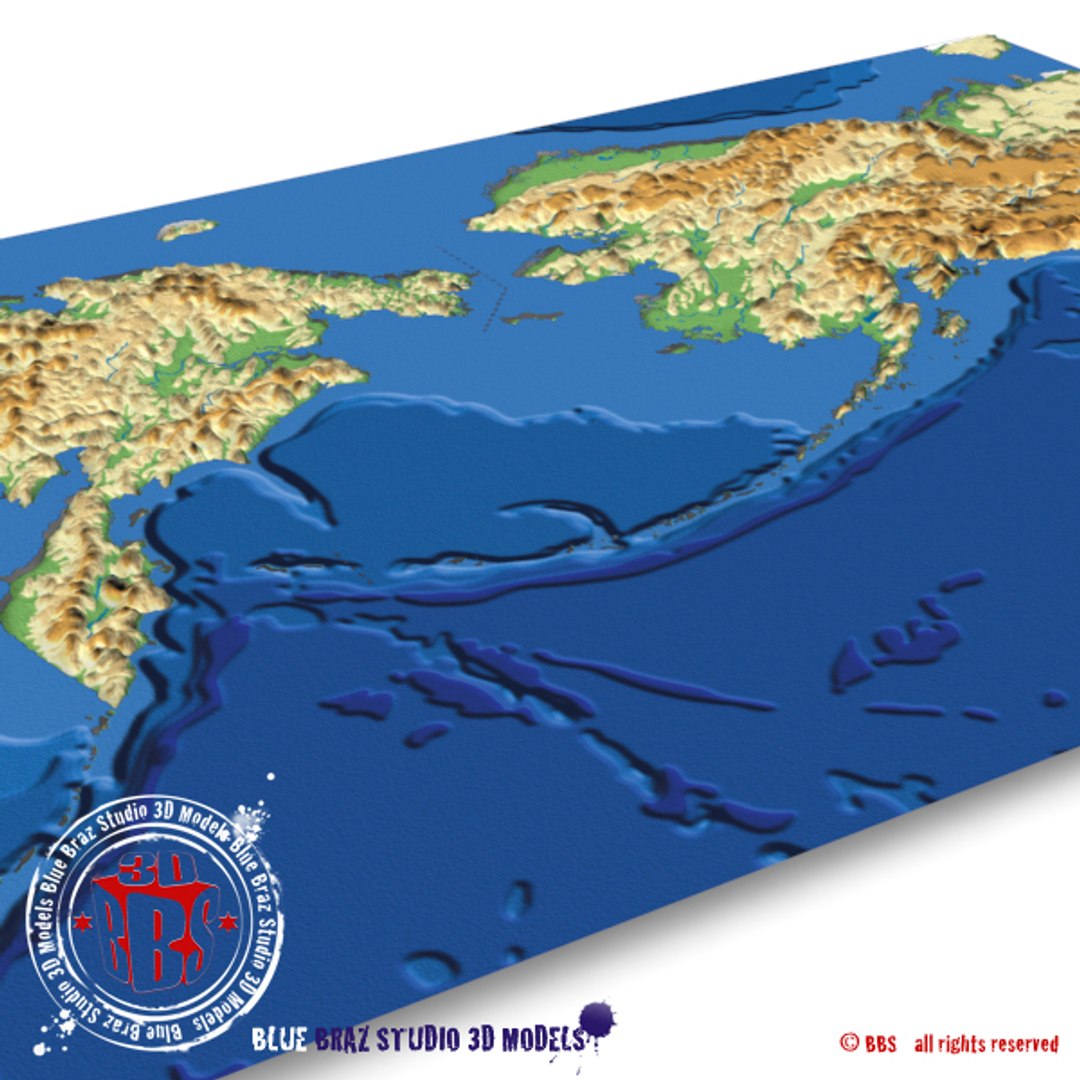bering strait elevation 3ds