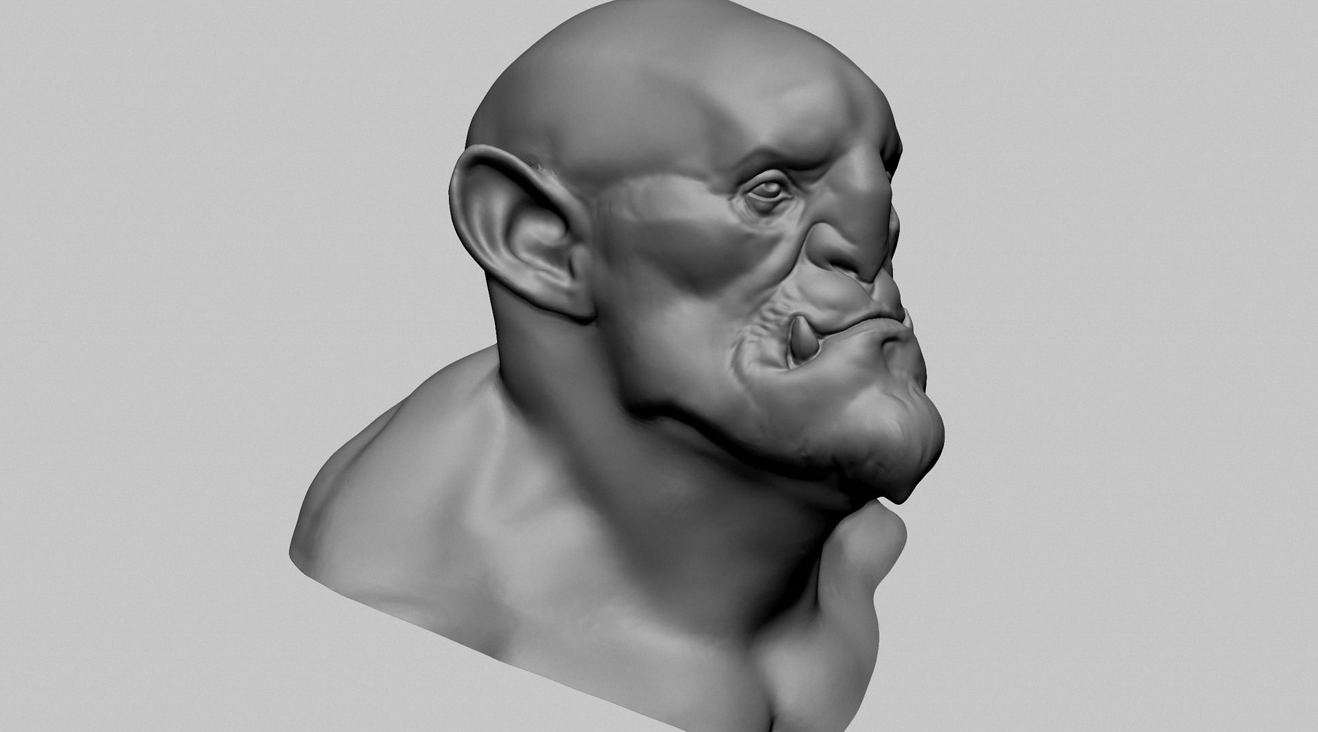 3D Creature Head E - TurboSquid 1937937