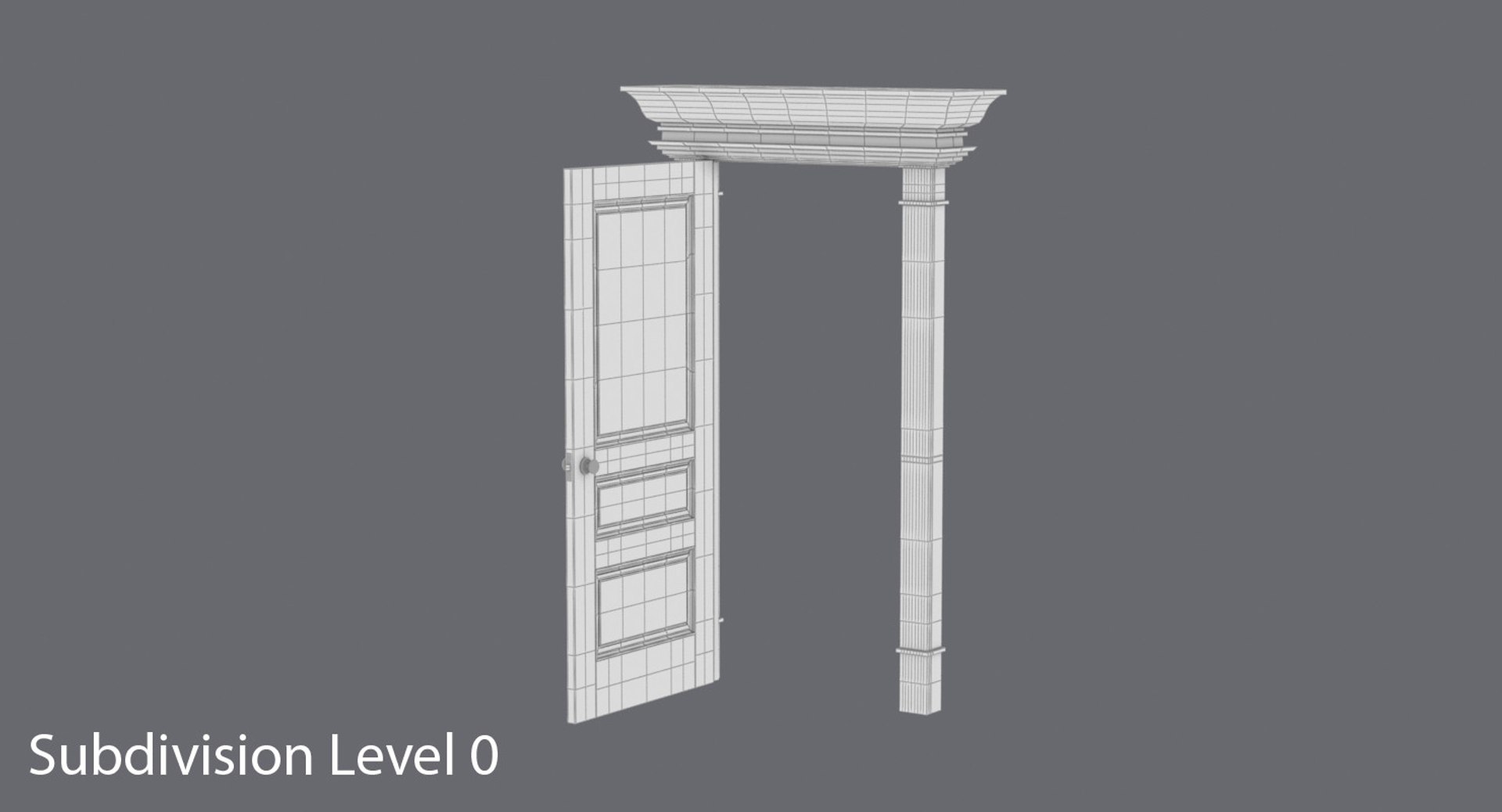 Classic-doors---door-5-open 3D Model - TurboSquid 1237937