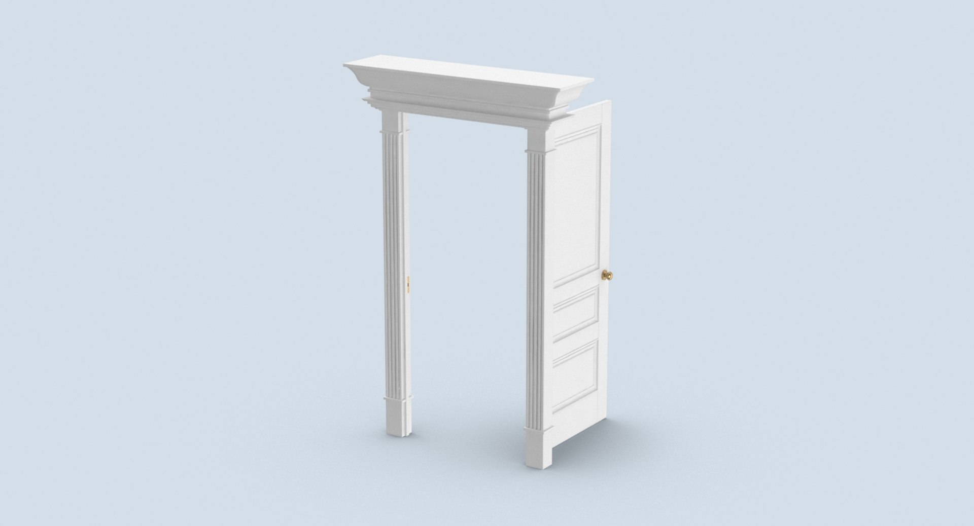 Classic-doors---door-5-open 3D Model - TurboSquid 1237937