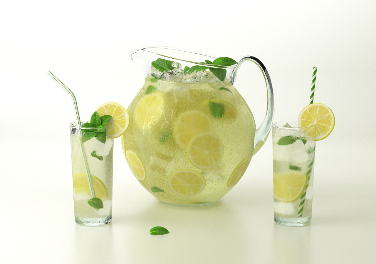 3D lemonade jug - TurboSquid 1435592
