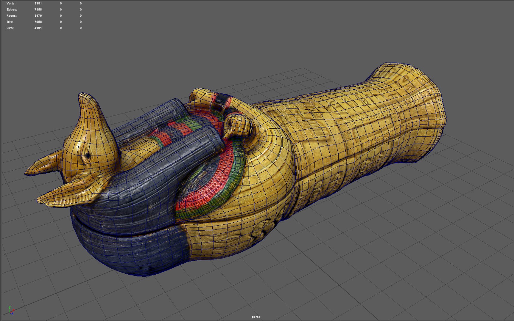 3D Anubis Sarcophagus - TurboSquid 2227171