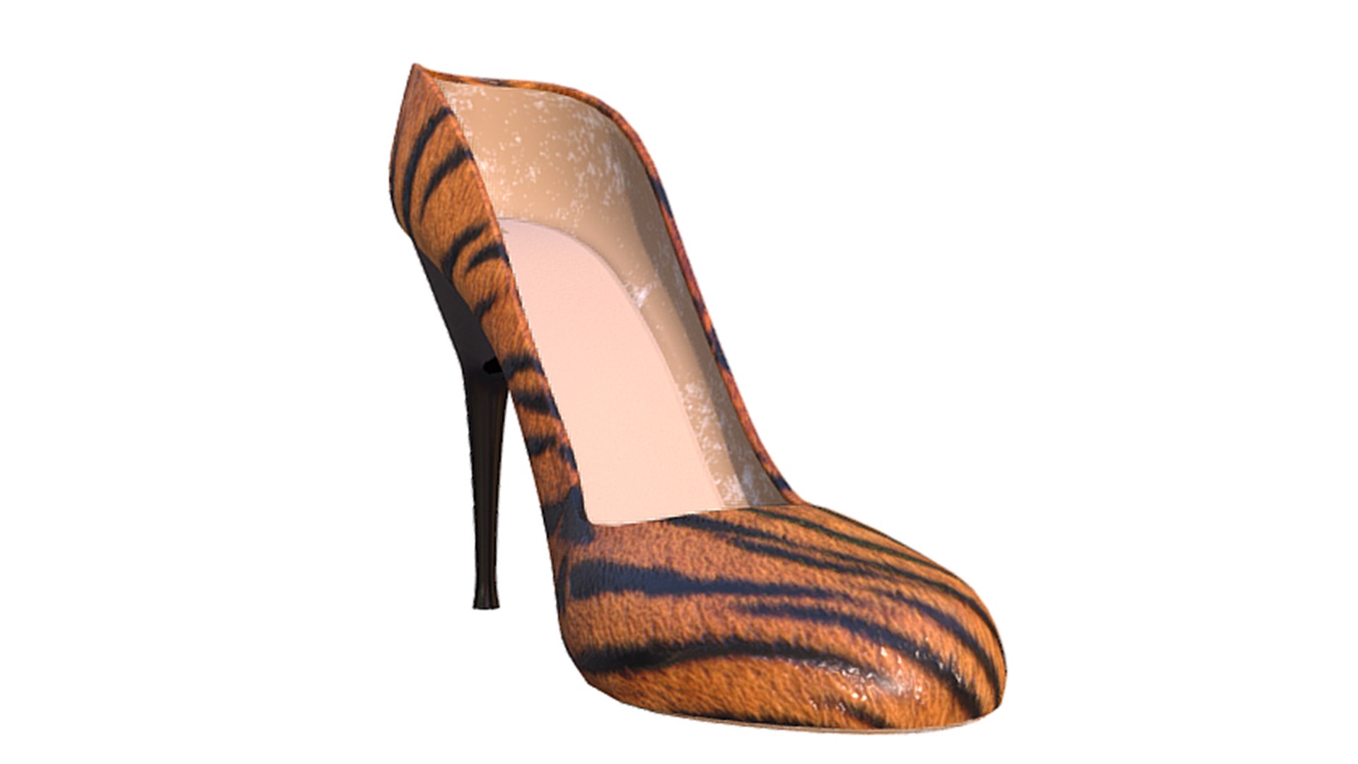 3D Model Women Girls High Heel Tiger - TurboSquid 2148946
