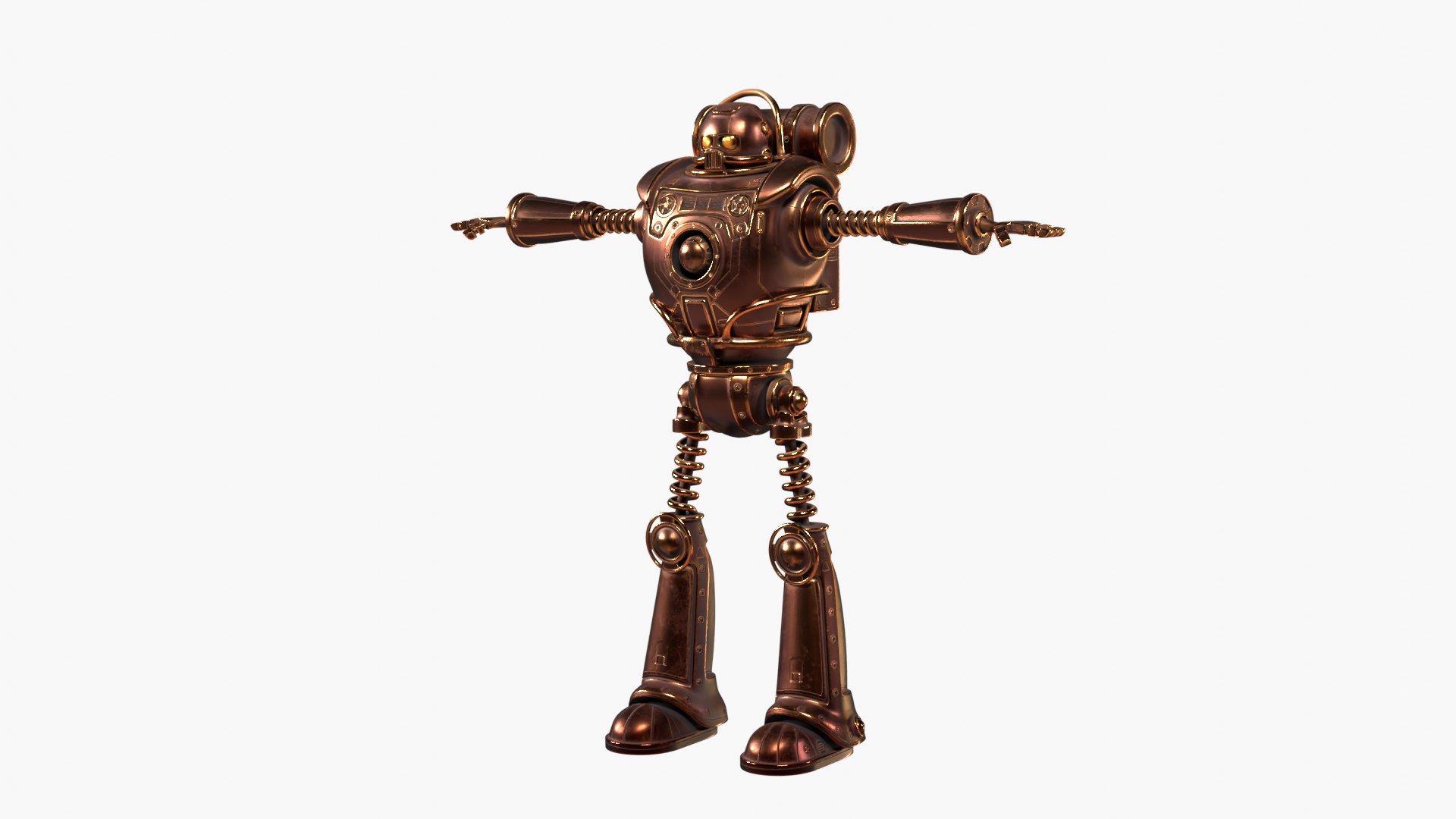 3D Steampunk Robot - TurboSquid 2275674