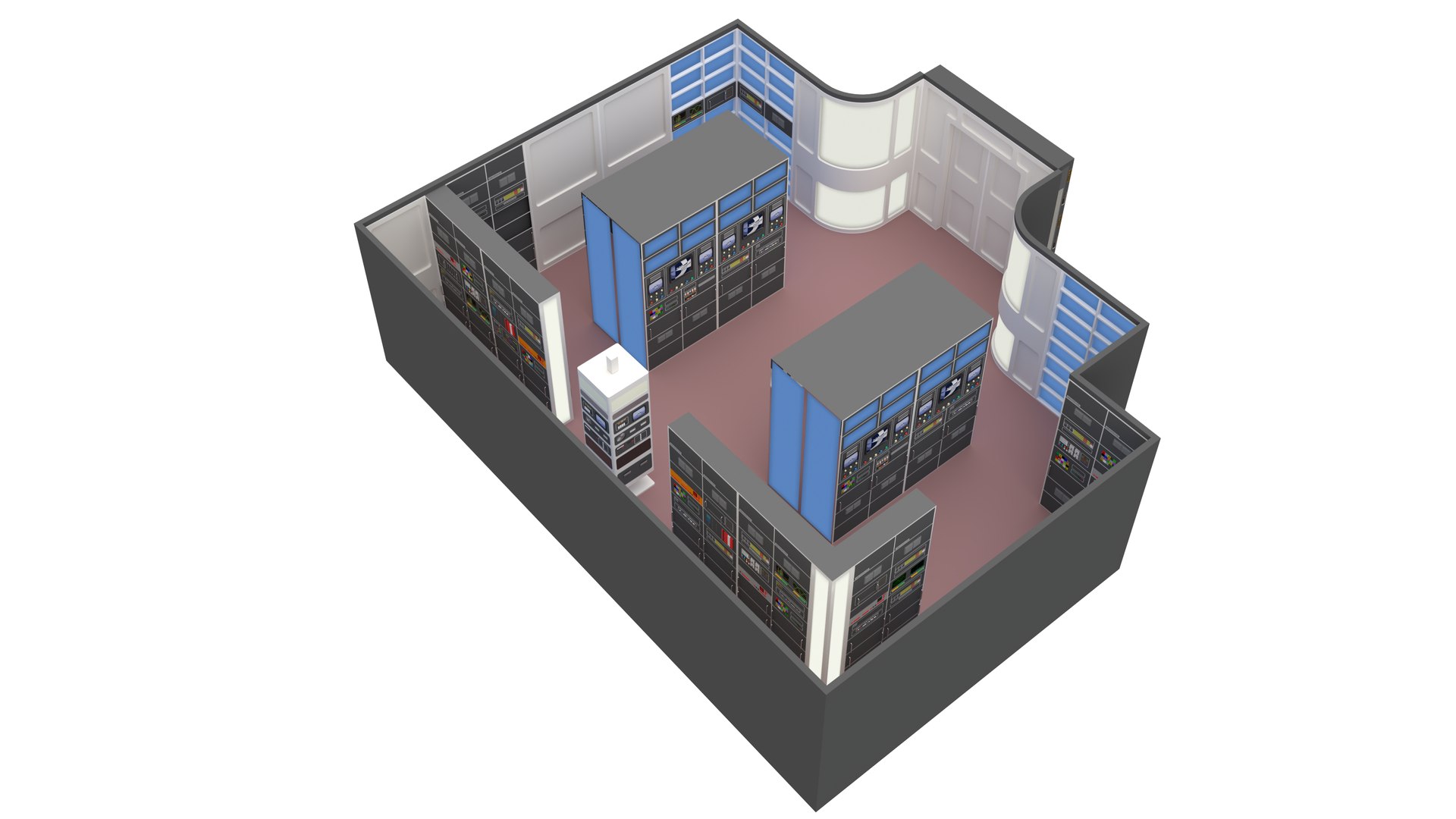 3D Computer Room Model - TurboSquid 2090751