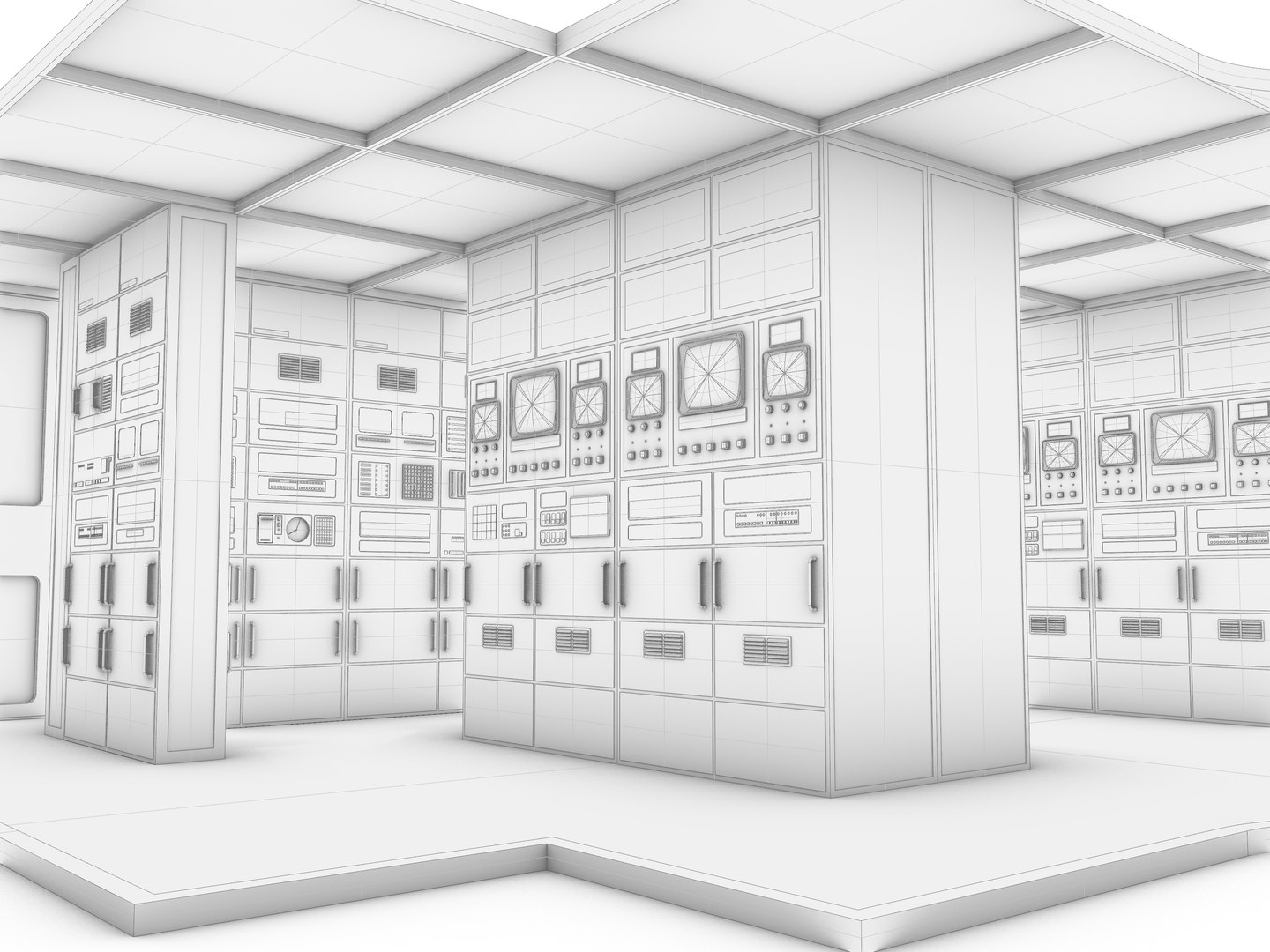 3D Computer Room Model - TurboSquid 2090751