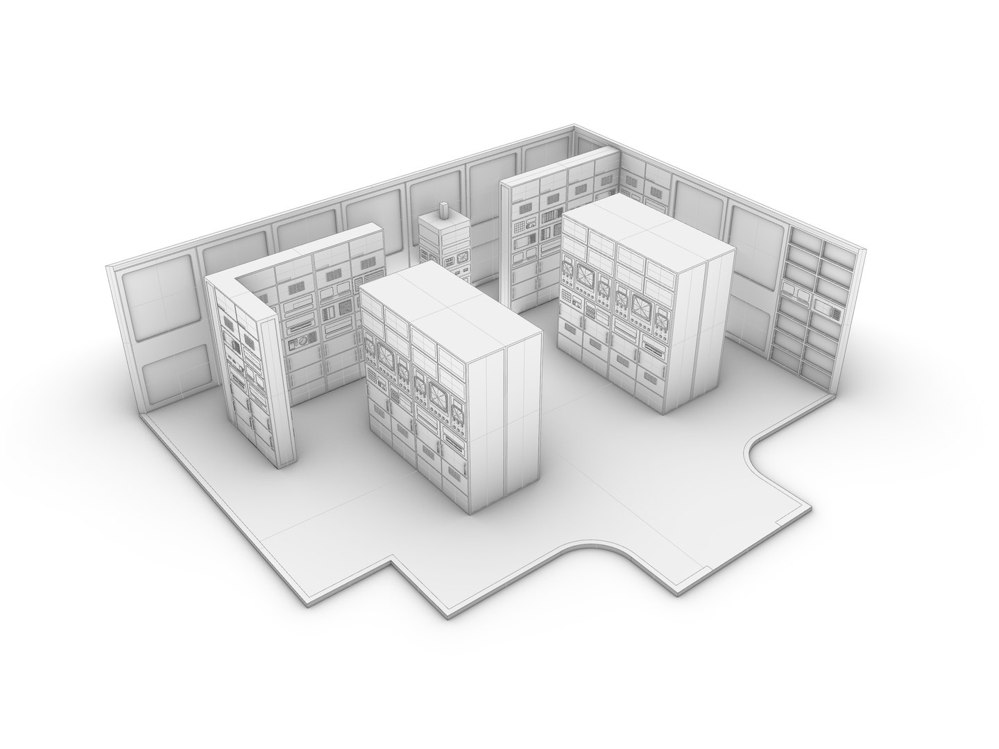 3D Computer Room Model - TurboSquid 2090751