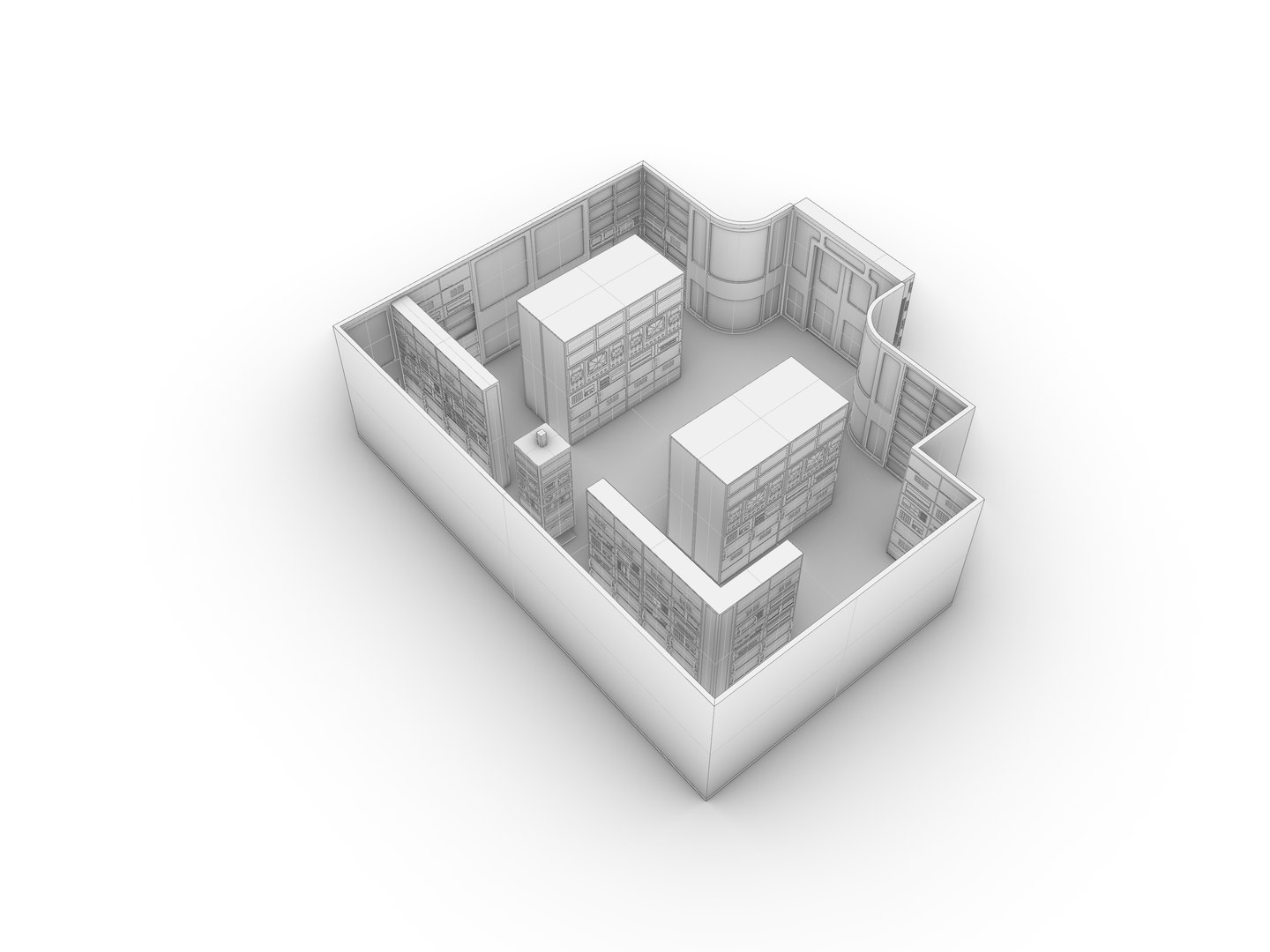 3D Computer Room Model - TurboSquid 2090751
