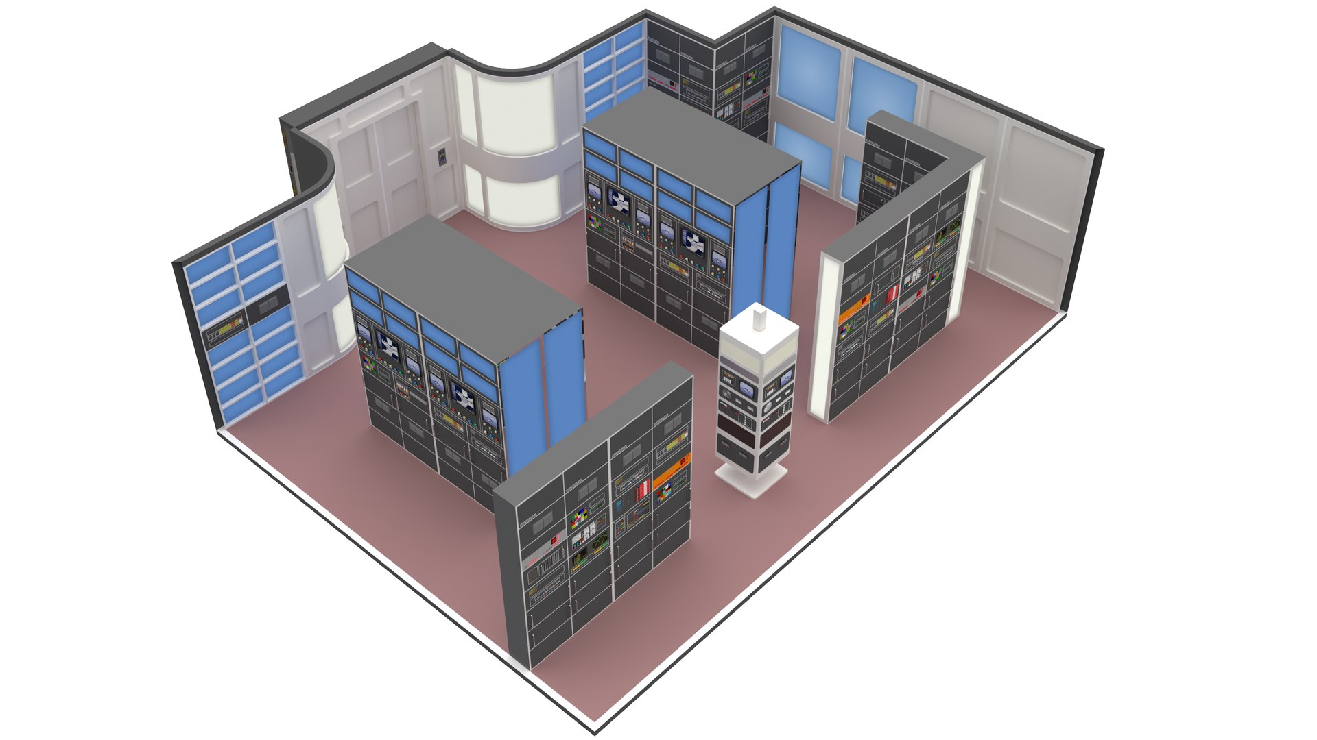 3D Computer Room Model - TurboSquid 2090751