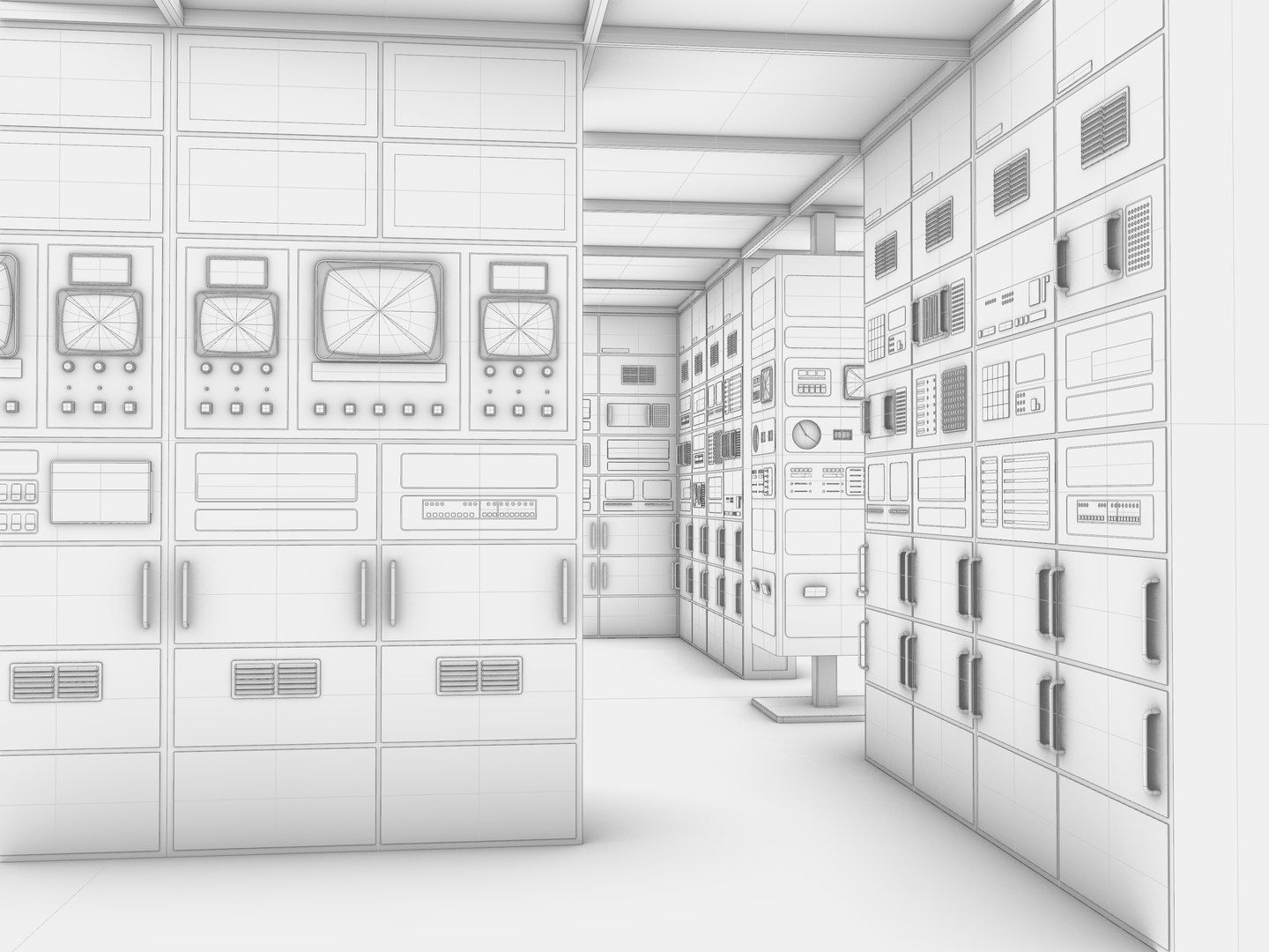 3D Computer Room Model - TurboSquid 2090751