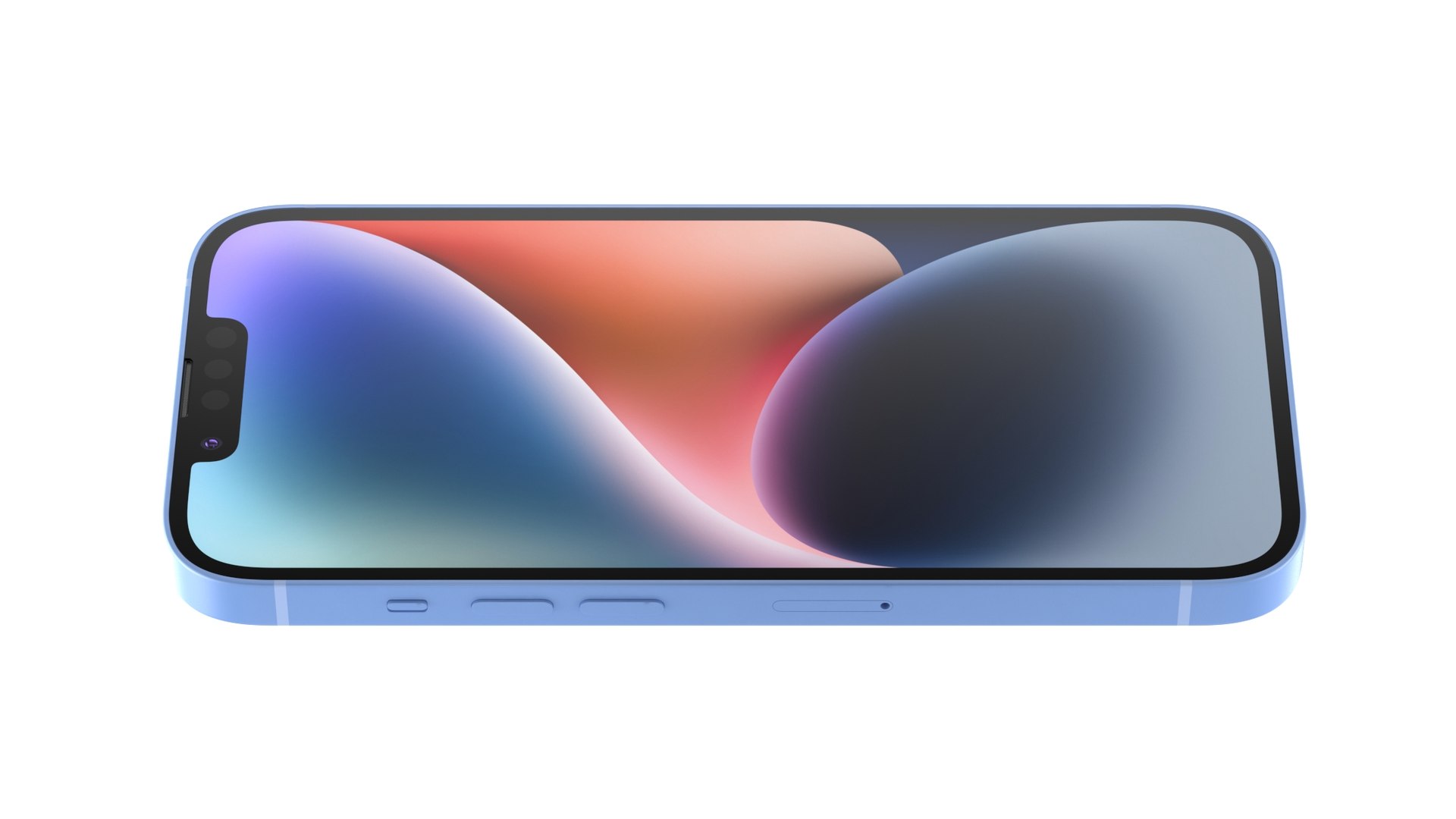 3D Apple iPhone 14 Blue - TurboSquid 2073747