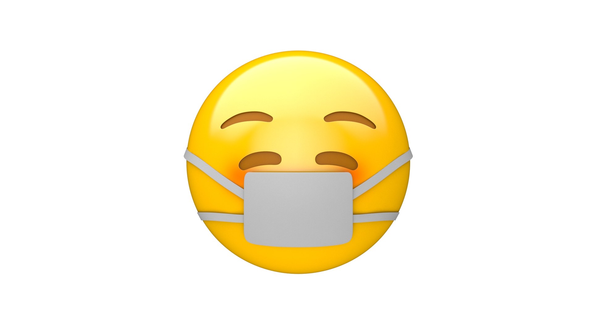 Apple Face with Medical Mask 3D - TurboSquid 1734712