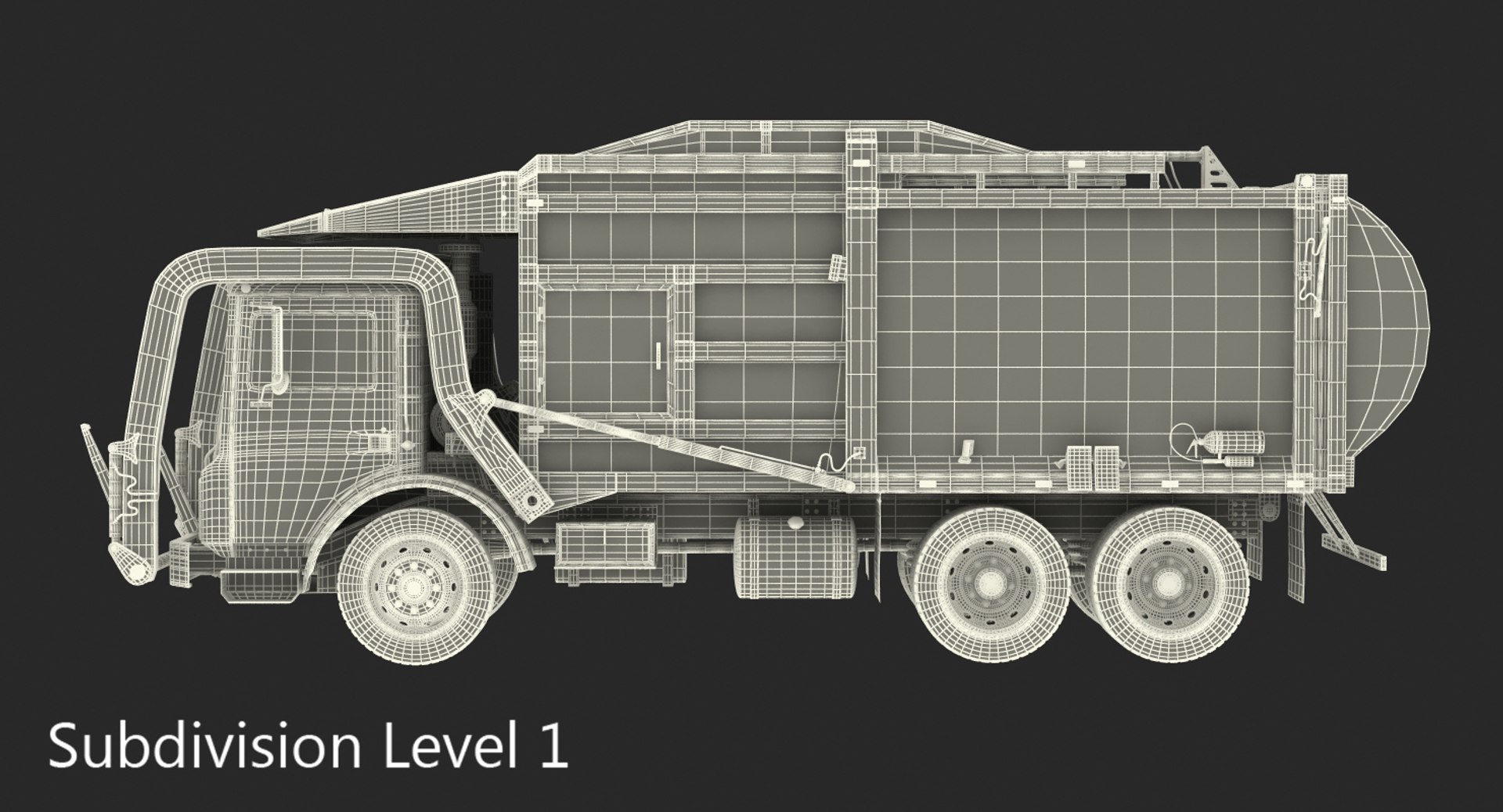 3D model trash truck generic - TurboSquid 1168598
