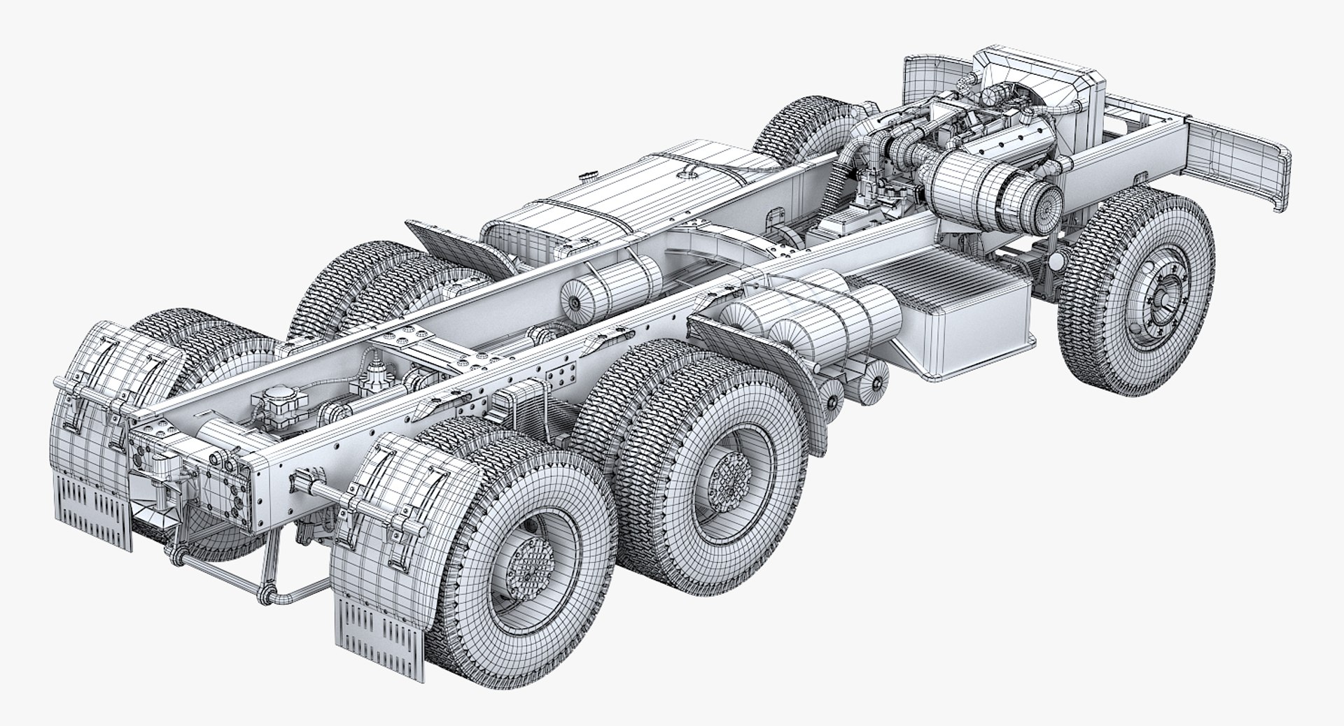3D Truck Chassis - TurboSquid 1262755
