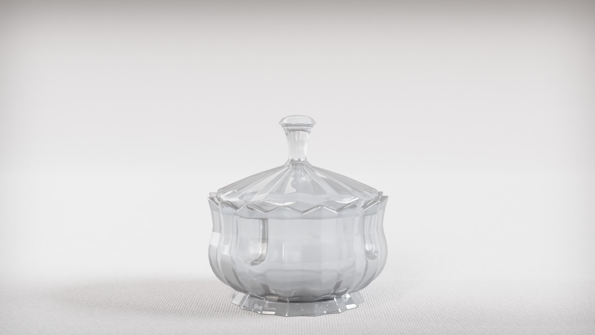 Low-poly Glass Candy Jar 3D Model - TurboSquid 2442218