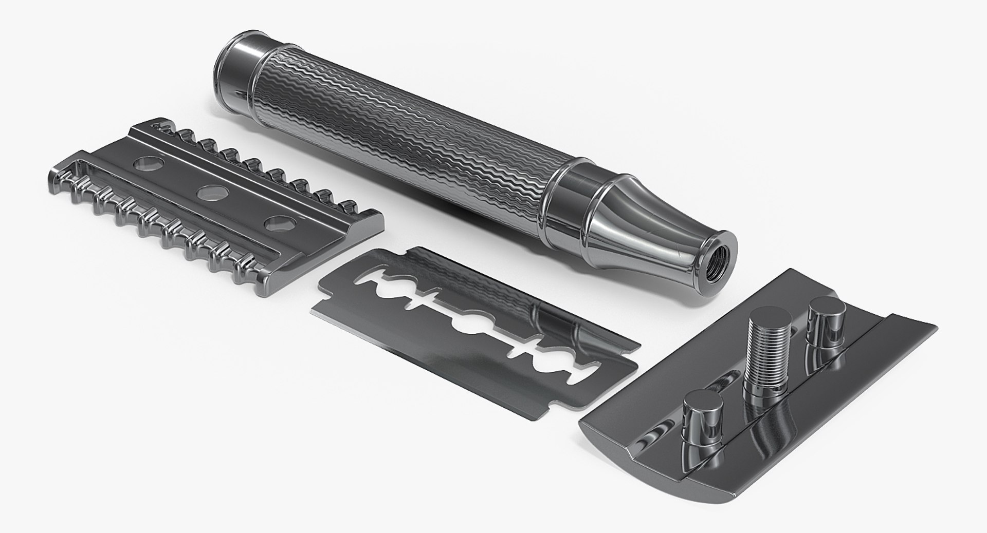 3D Classic Safety Razor - TurboSquid 1355659