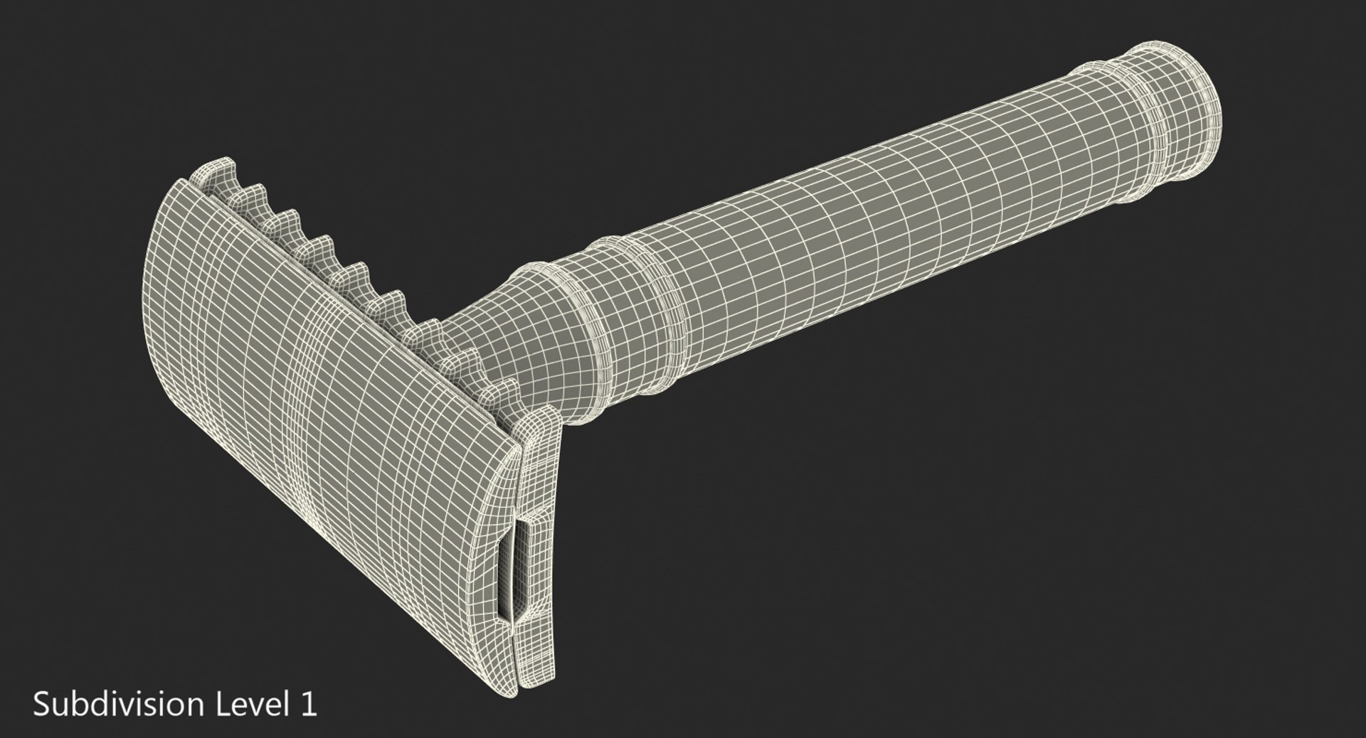 3D Classic Safety Razor - TurboSquid 1355659