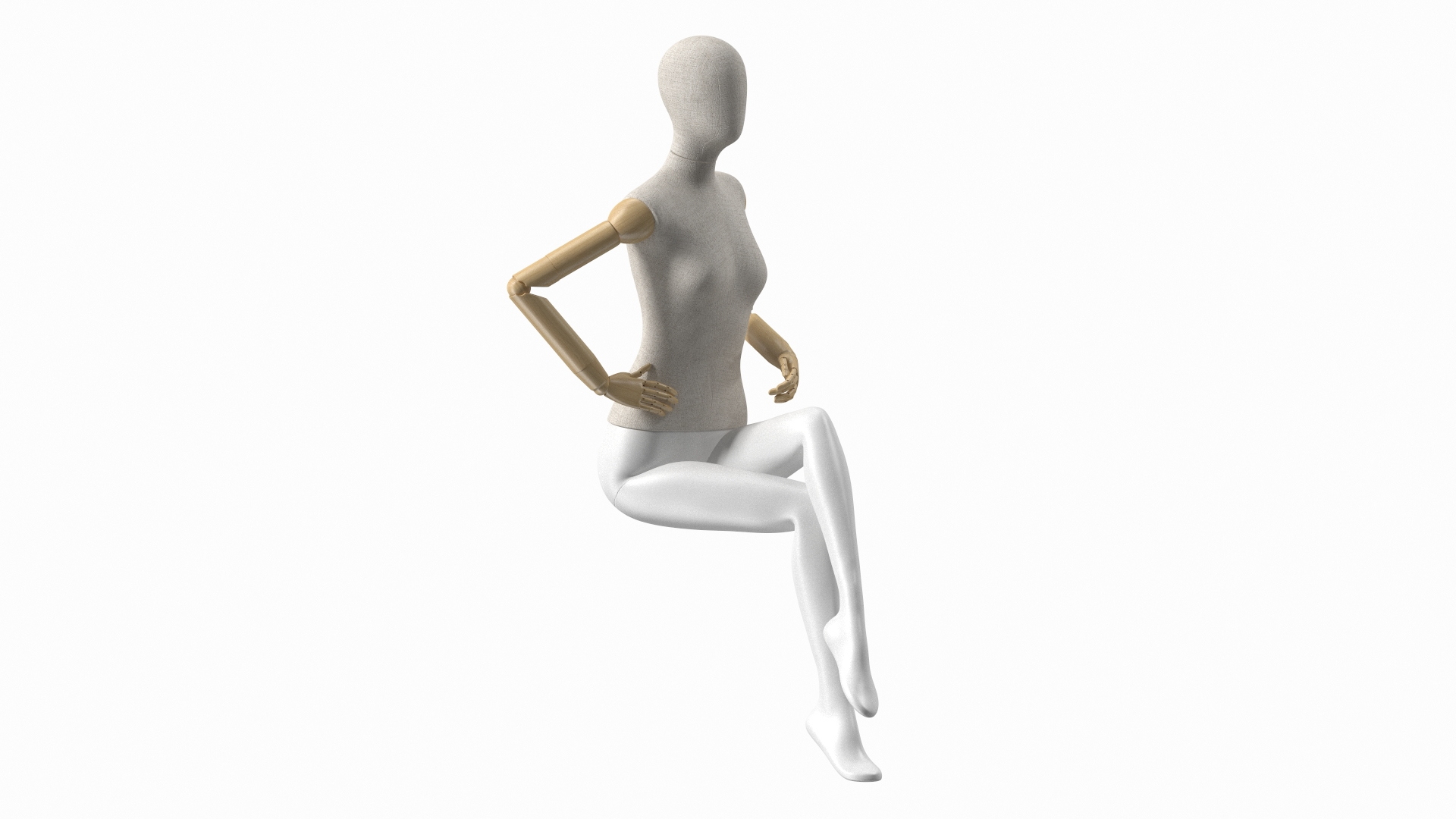 Flexible Female Mannequin Sitting Pose Model - TurboSquid 1845210