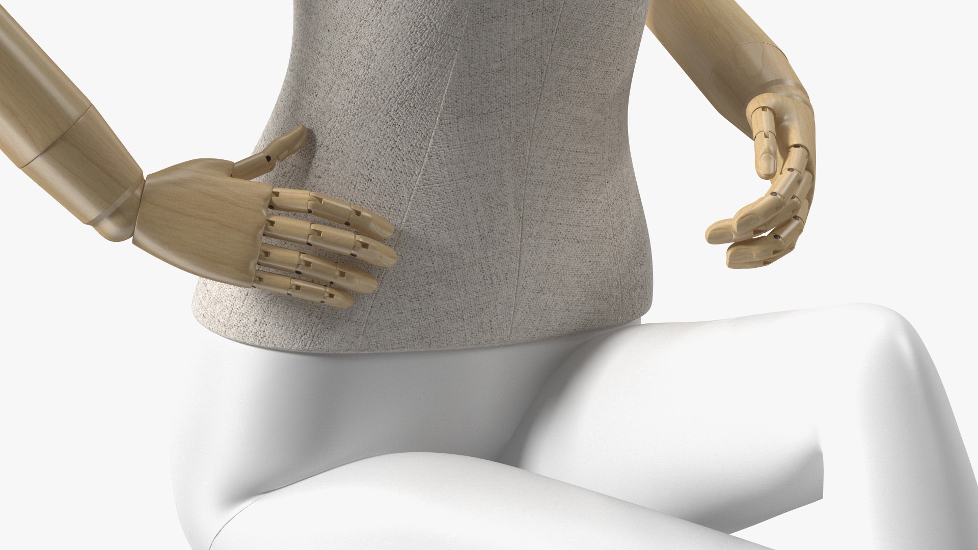 Flexible Female Mannequin Sitting Pose Model - TurboSquid 1845210