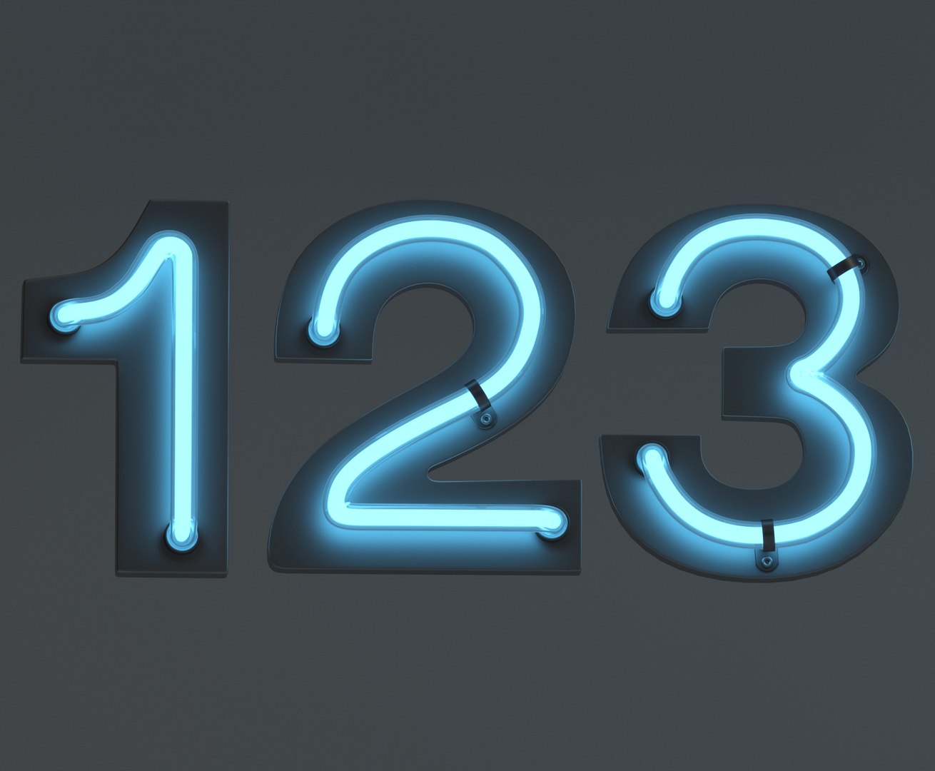 3D Neon Alphabet Model - TurboSquid 1643601