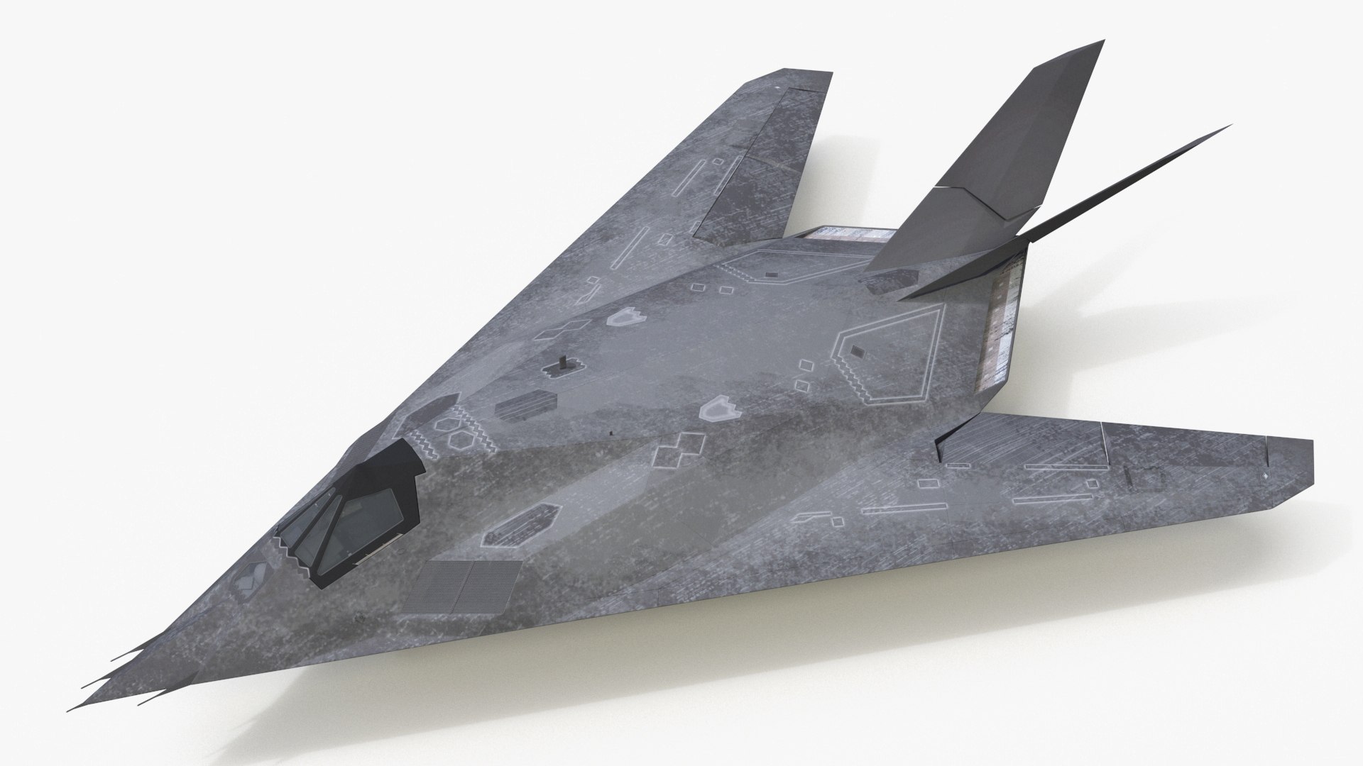 Combat Stealth Fighter Jet Simplified 3D Model - TurboSquid 2320435