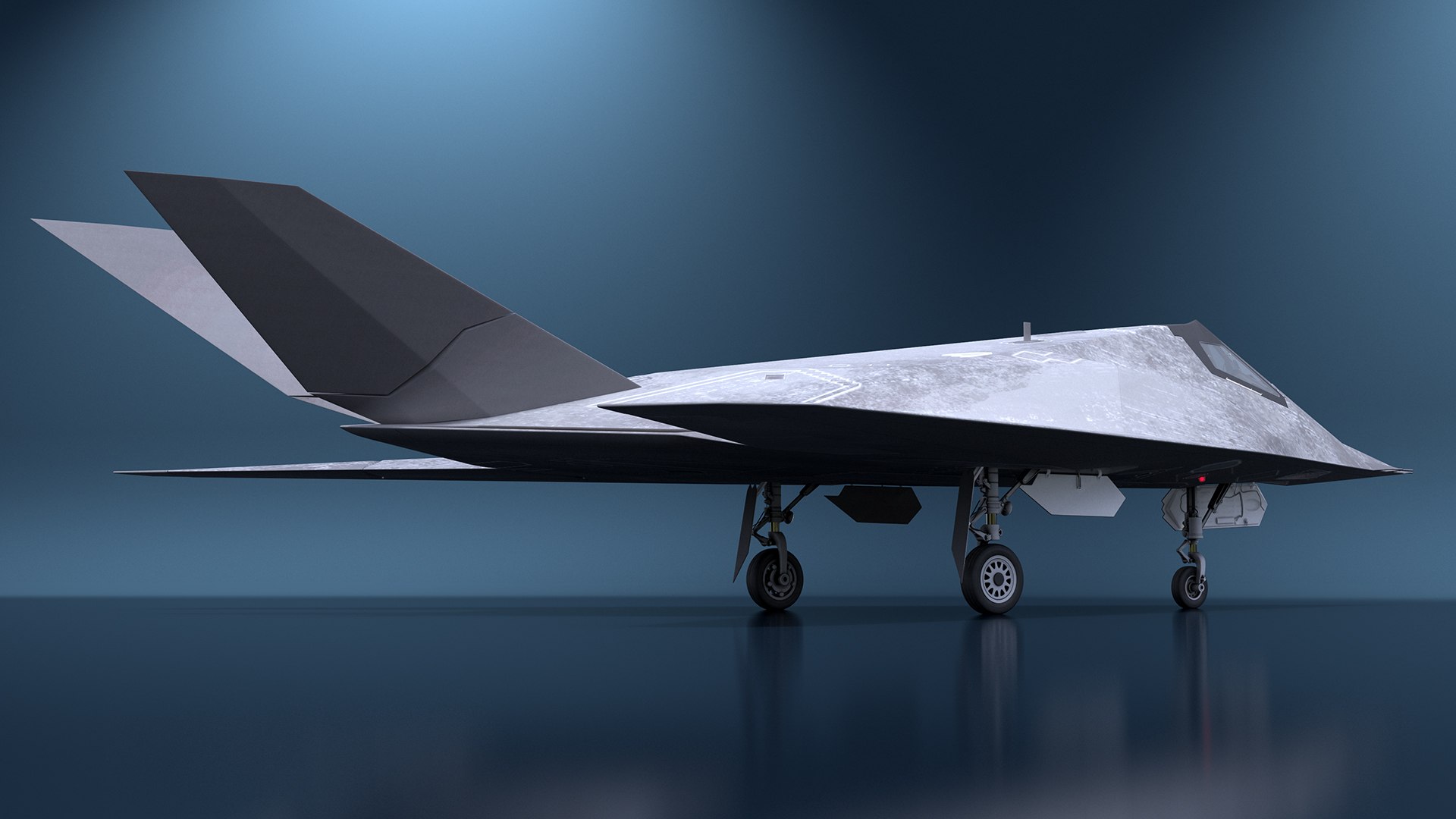 Combat Stealth Fighter Jet Simplified 3D Model - TurboSquid 2320435