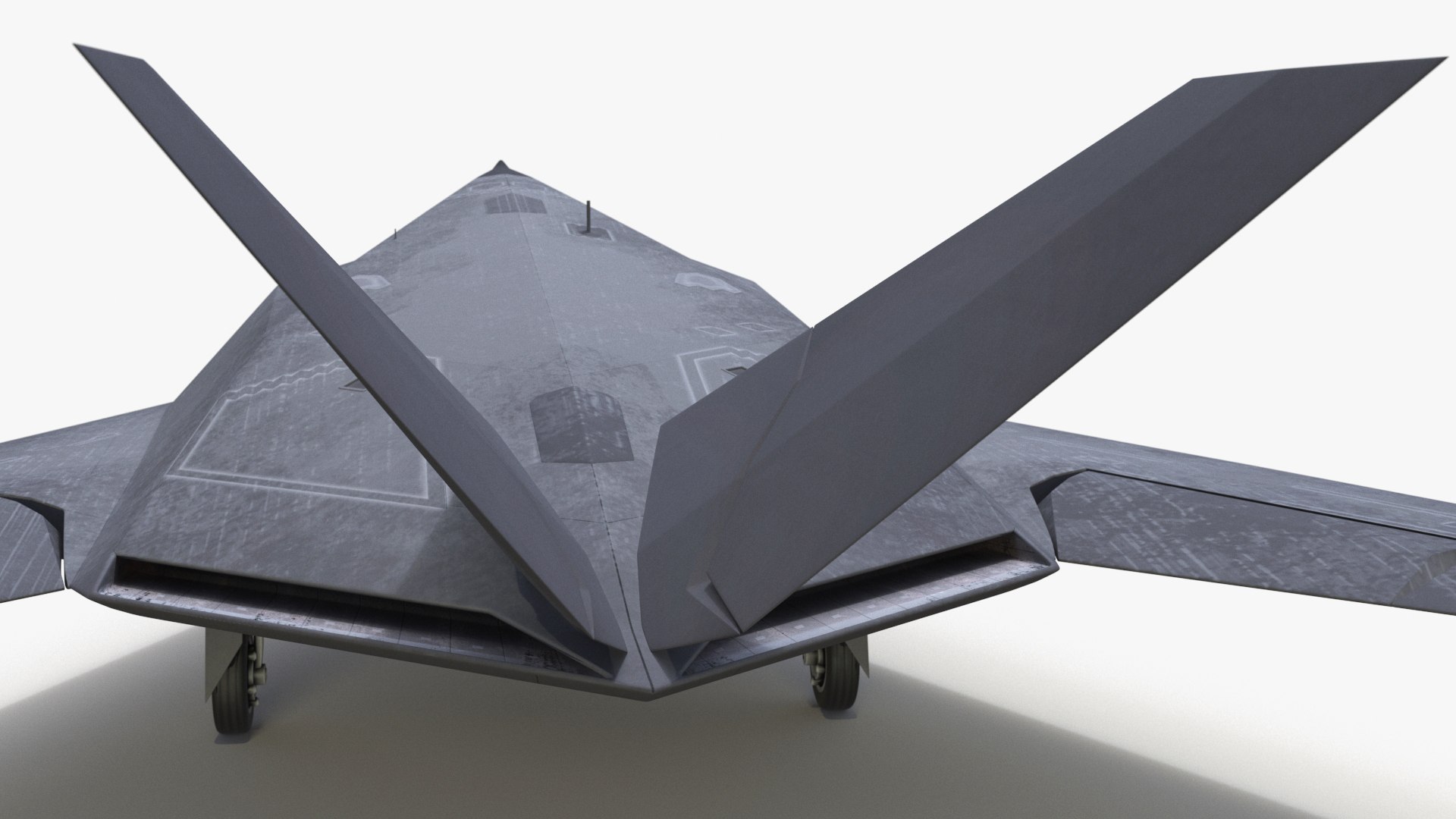 Combat Stealth Fighter Jet Simplified 3D Model - TurboSquid 2320435