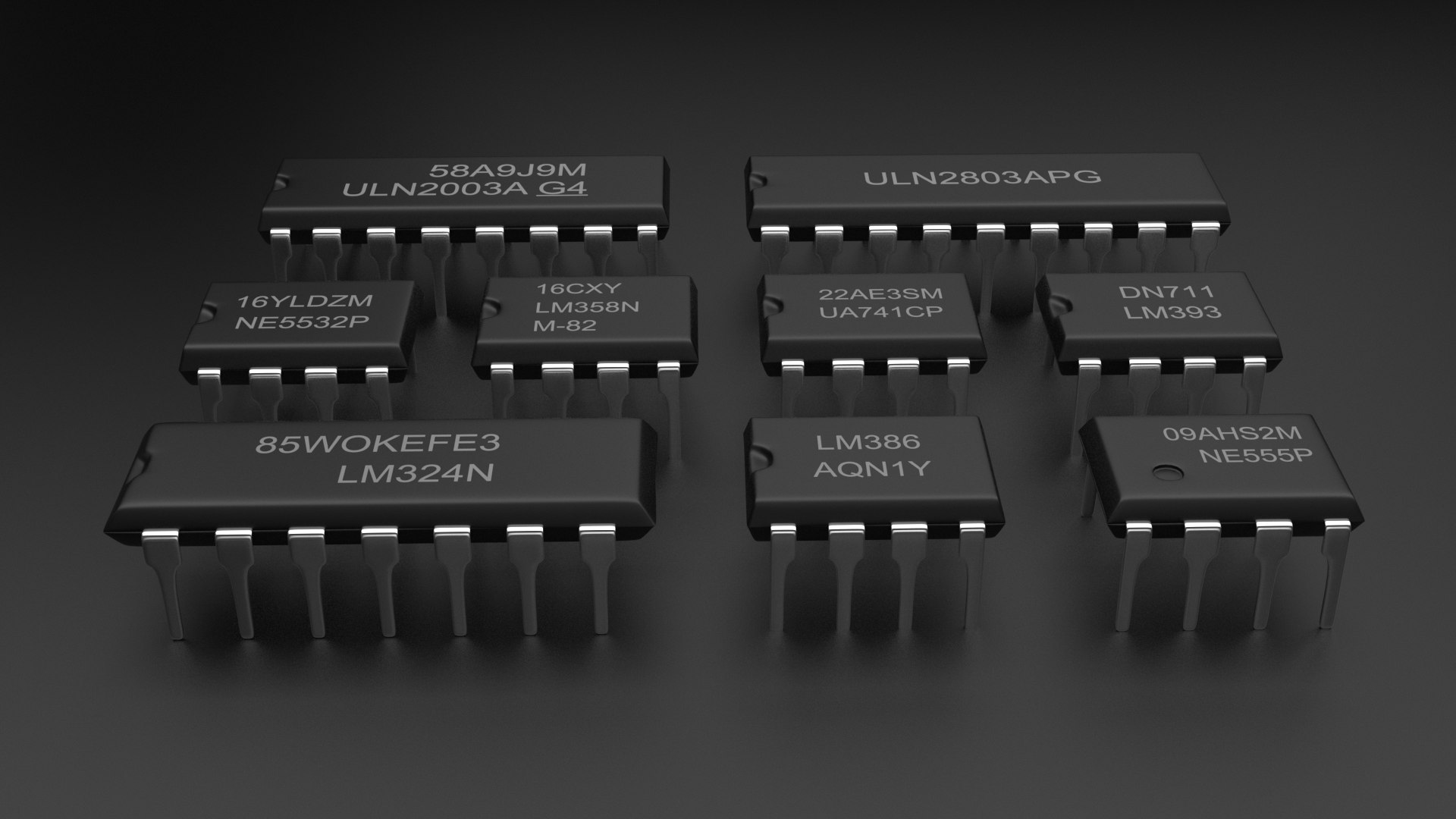 3D IC Chip Collection V1 - TurboSquid 2294324