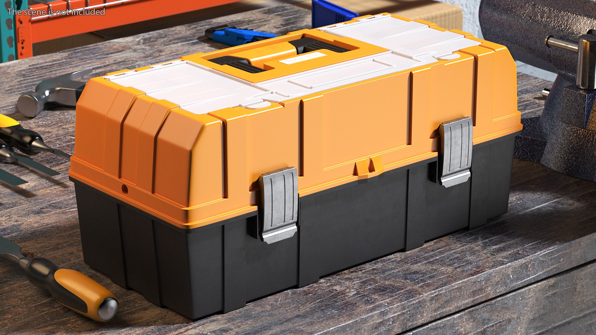 3D model Three Layer Folding Plastic Toolbox - TurboSquid 1724262