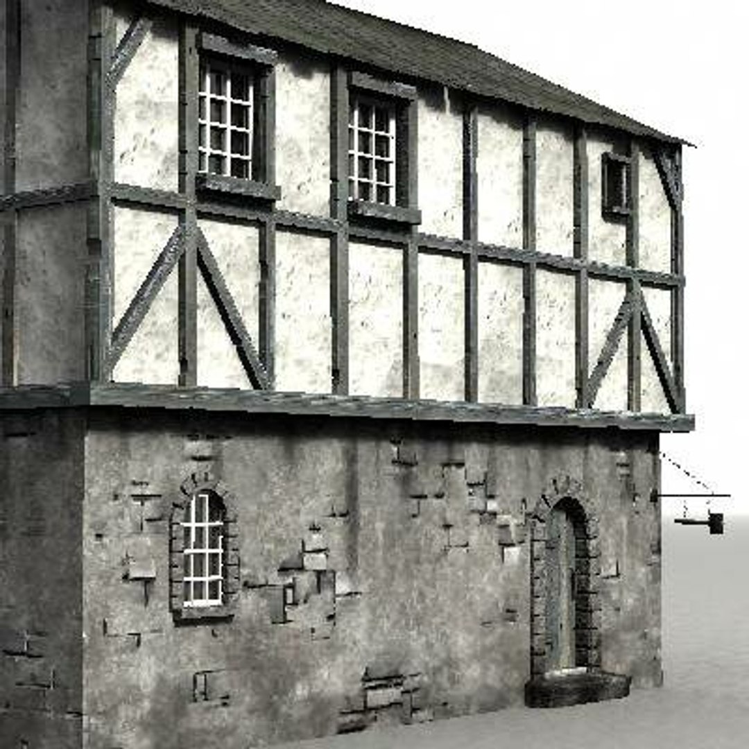 Medieval Stonehouse 3d Model
