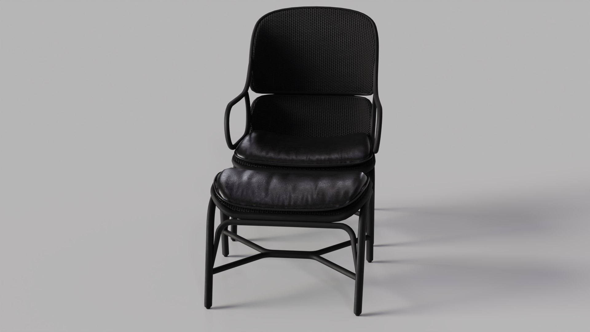 Expormim Frames Armchair with ottoman 3D model - TurboSquid 1870287