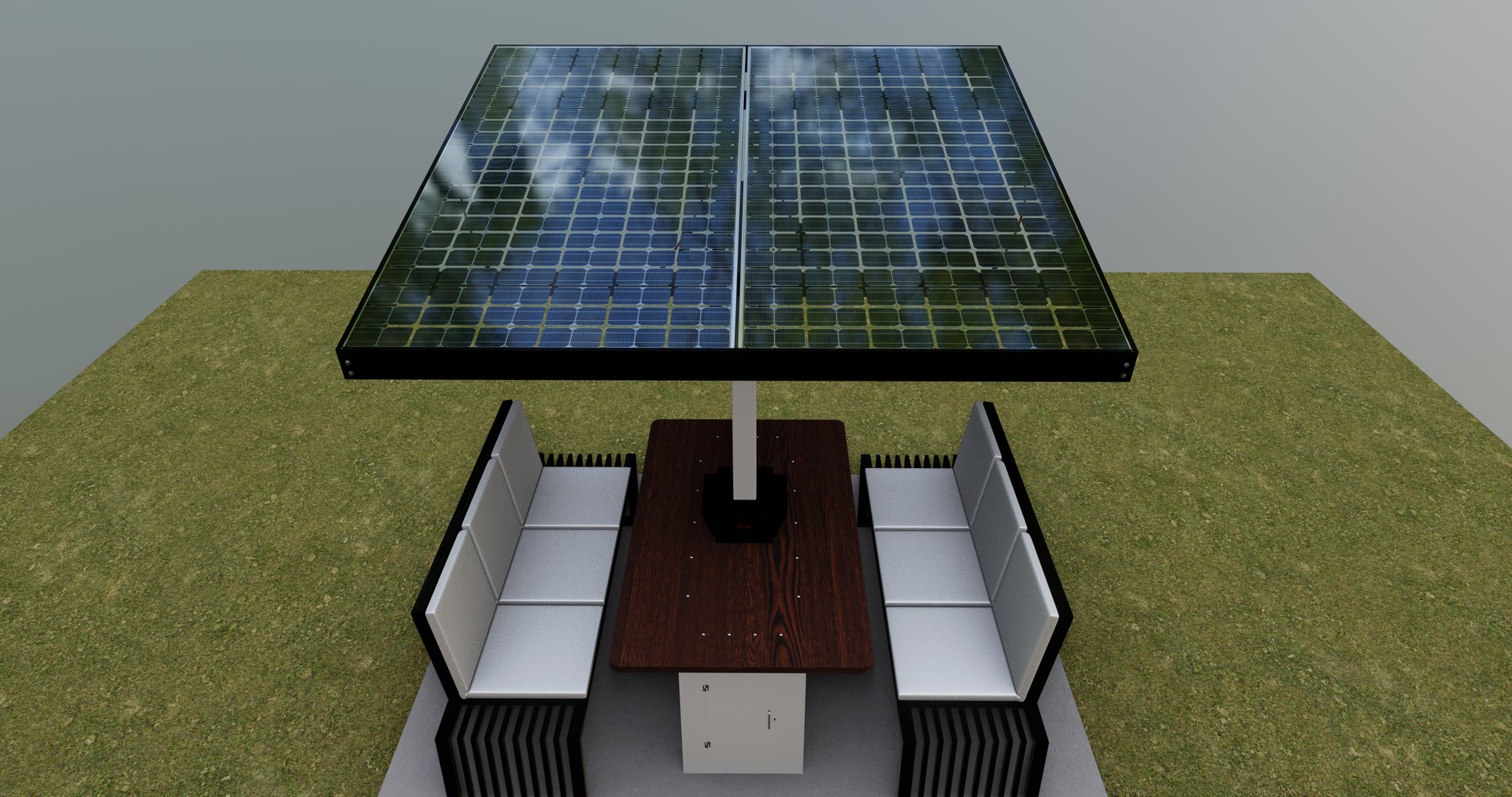 Smart Solar Bench 3D Model - TurboSquid 2221315
