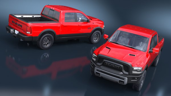 modelo 3d Camioneta Dodge Ram 1500 montada - TurboSquid 2344168
