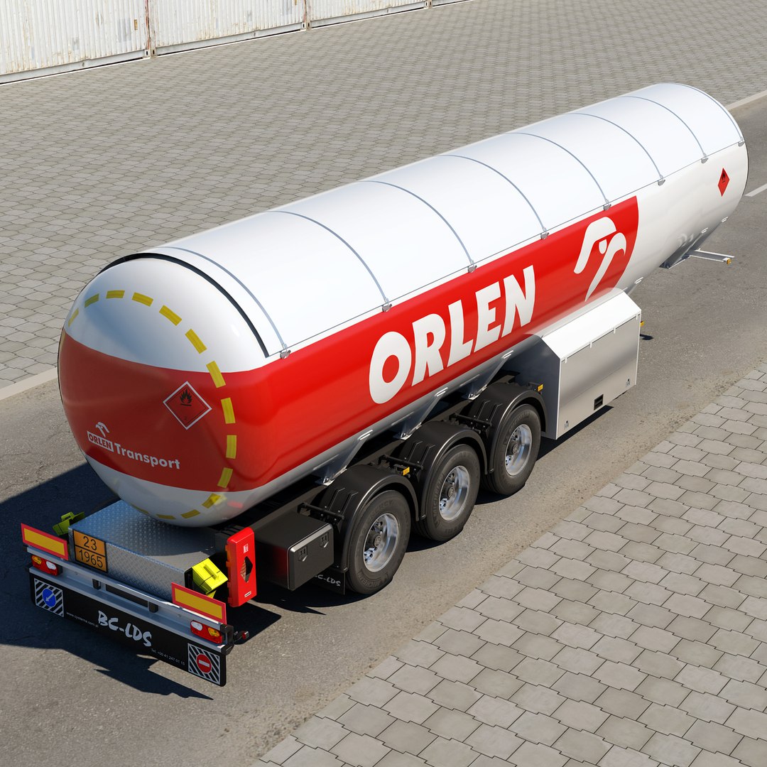 3d lng trailer model
