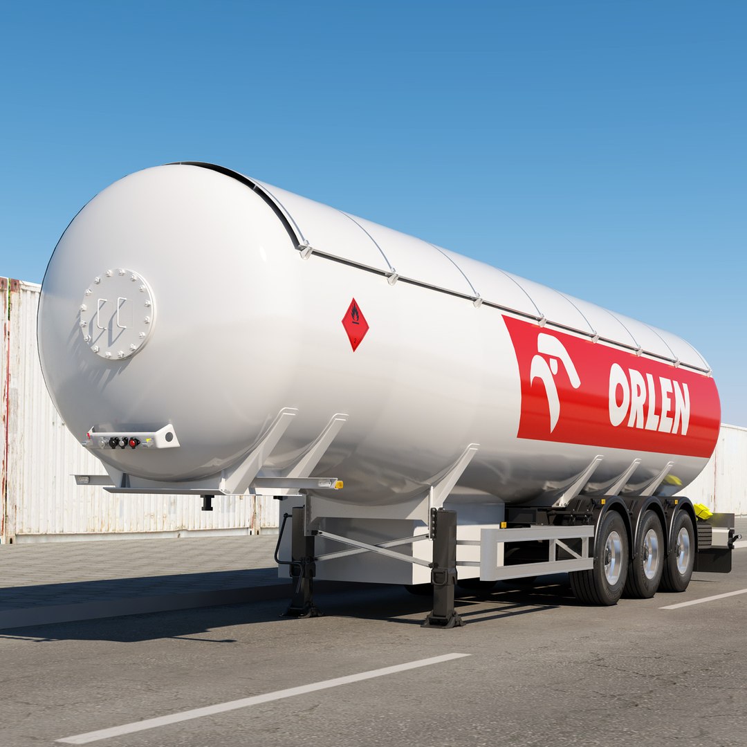 3d lng trailer model