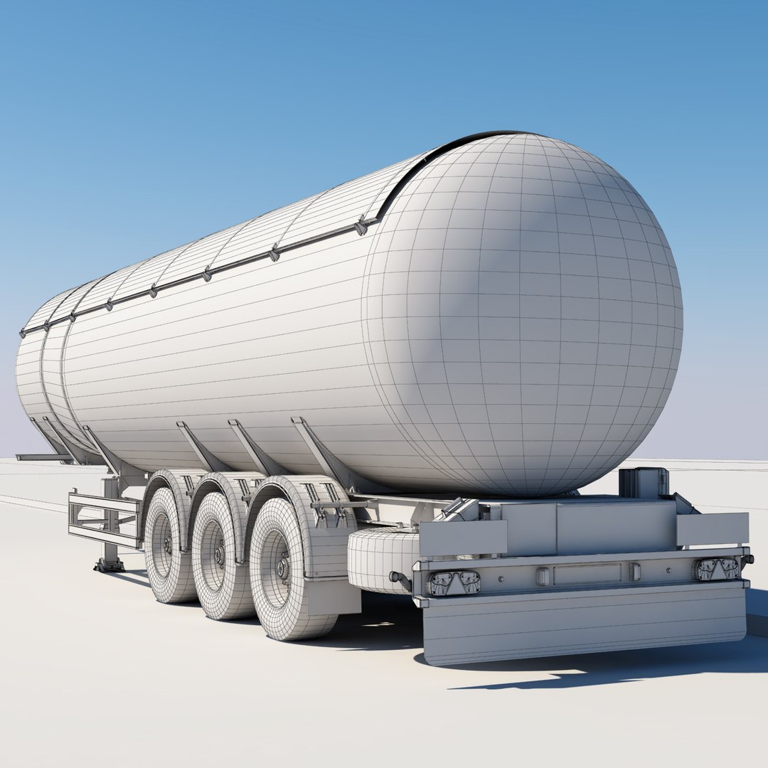 3d lng trailer model