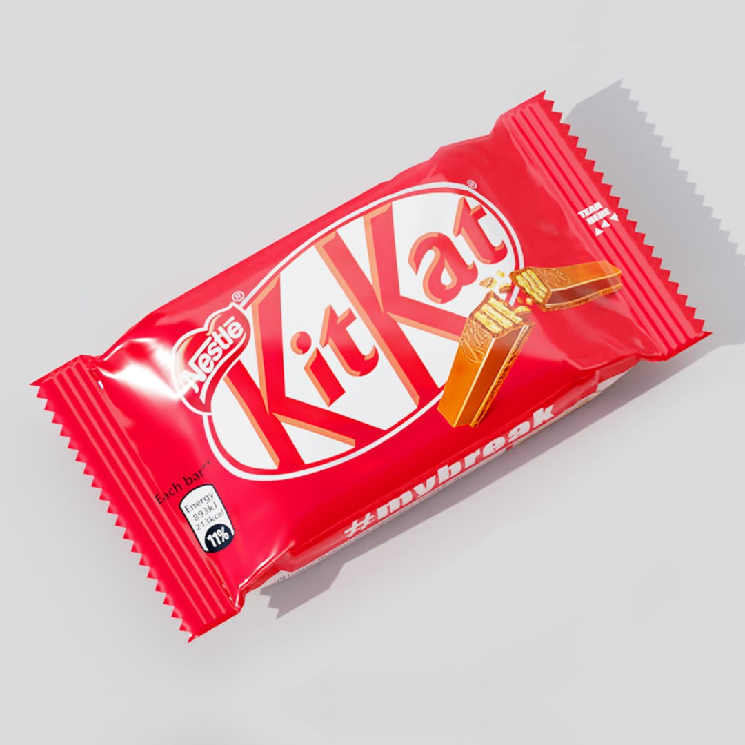 Kitkat Biscuit Wrapper 3D - TurboSquid 2307637