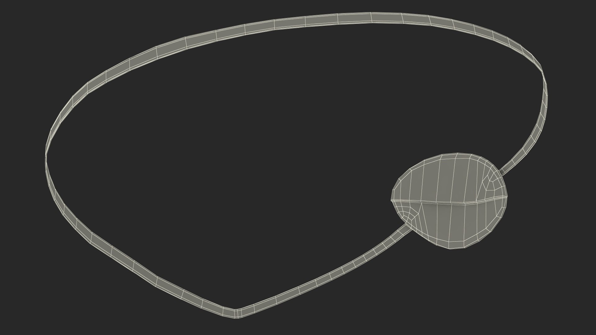 Beige Eye Patch on Mannequin 3D model - TurboSquid 2146076