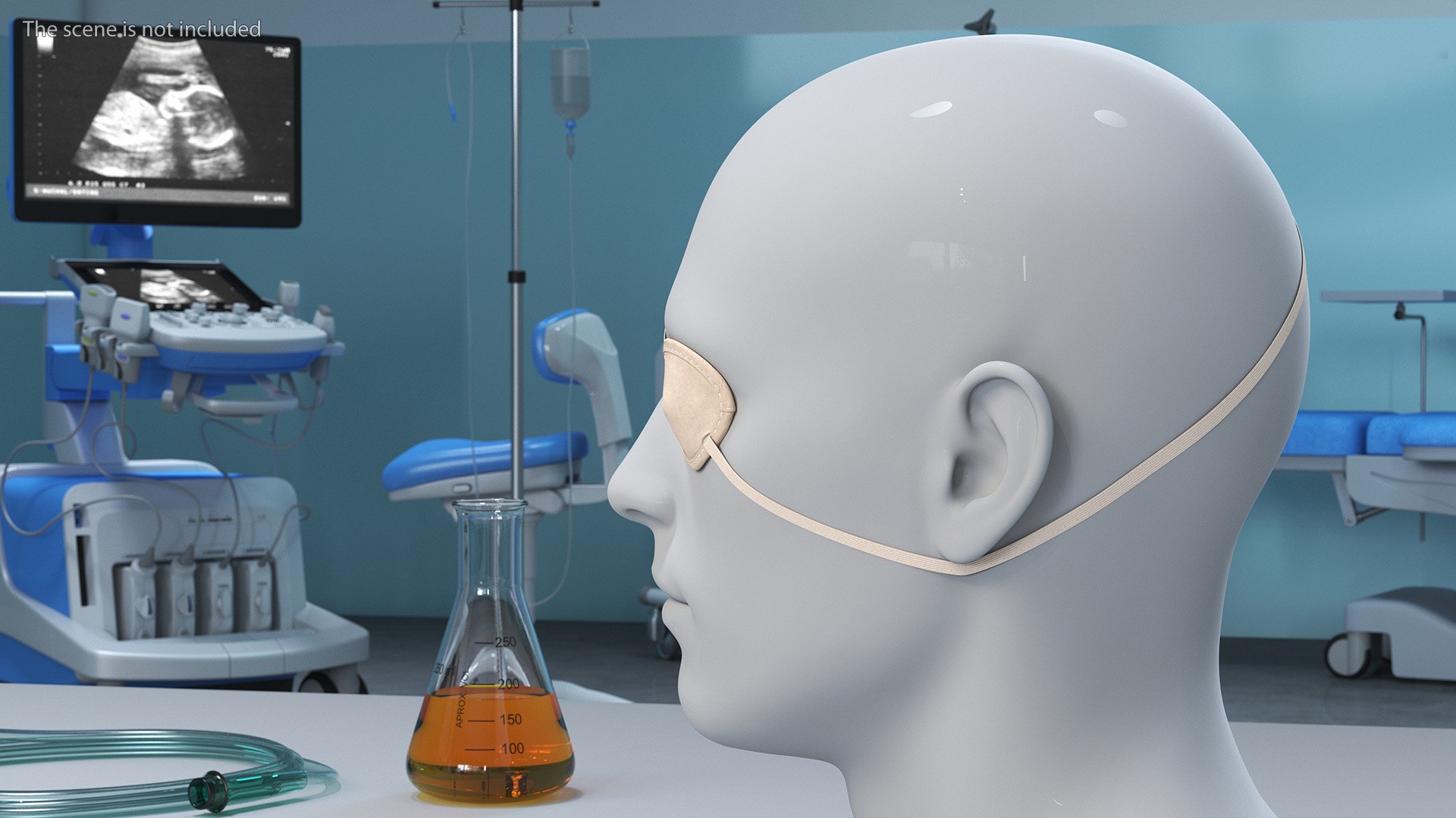 Beige Eye Patch On Mannequin 3D Model - TurboSquid 2146076