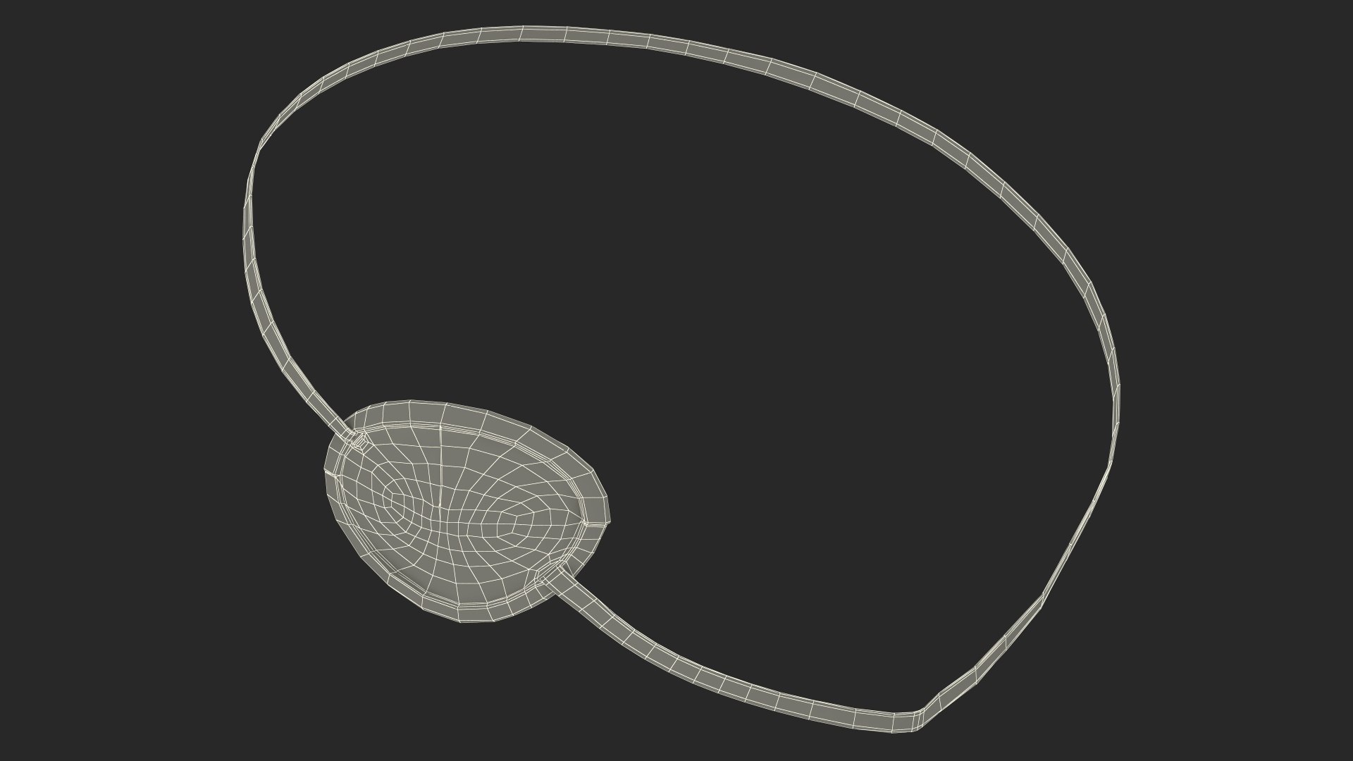 Beige Eye Patch on Mannequin 3D model - TurboSquid 2146076