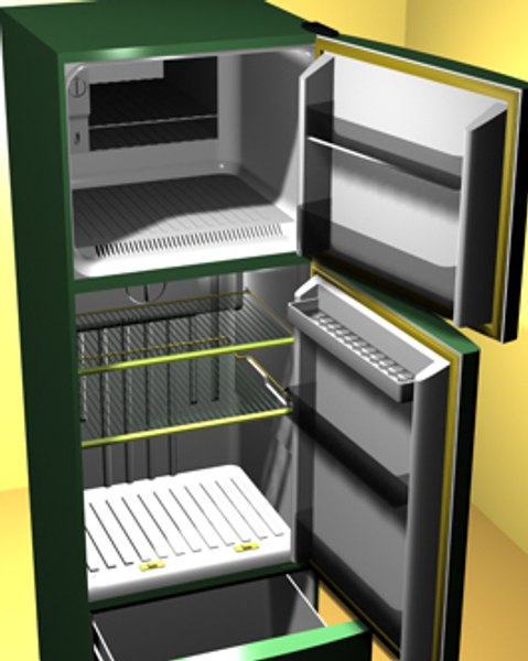 3d refrigerator model