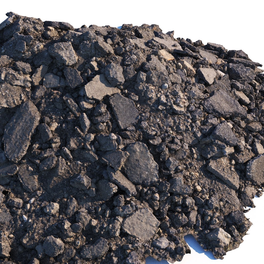 3D Pieces Broken Asphalt Model - TurboSquid 1636197